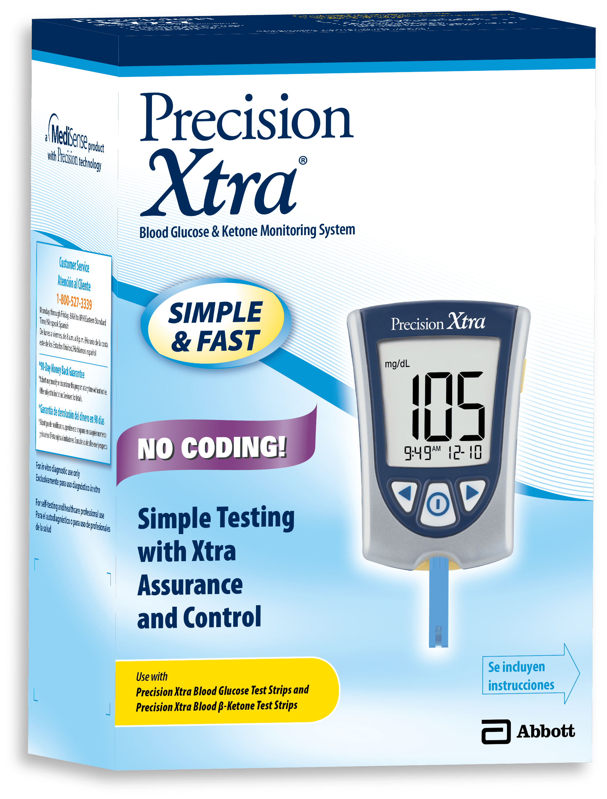 Precision Xtra Blood Glucose Monitoring System HSA/FSA Eligible ...
