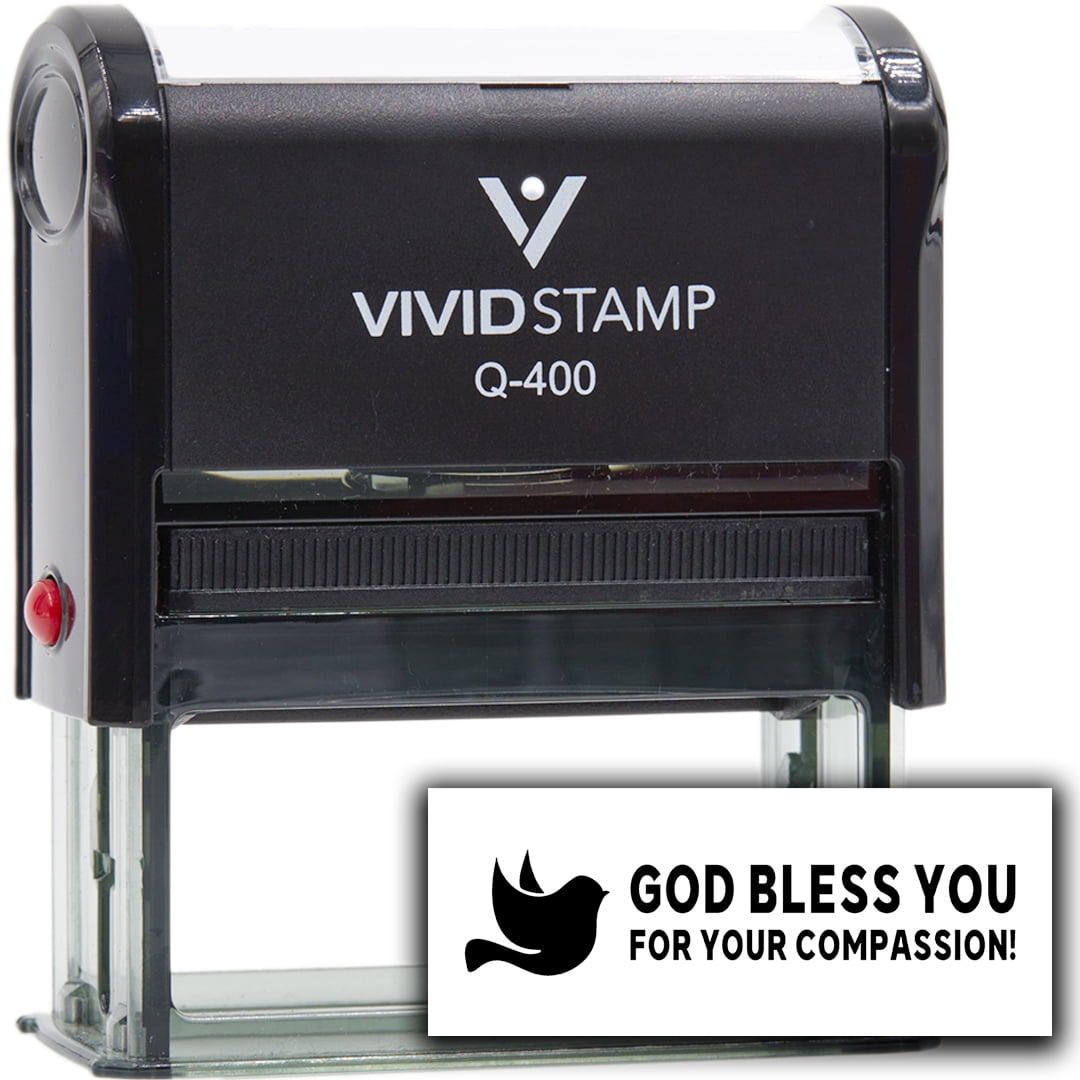 Precision and Convenience: Vivid Stamp God bless you for your ...