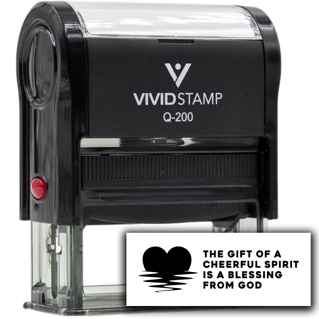 Precision and Convenience: Vivid Stamp The gift of a cheerful spirit is ...