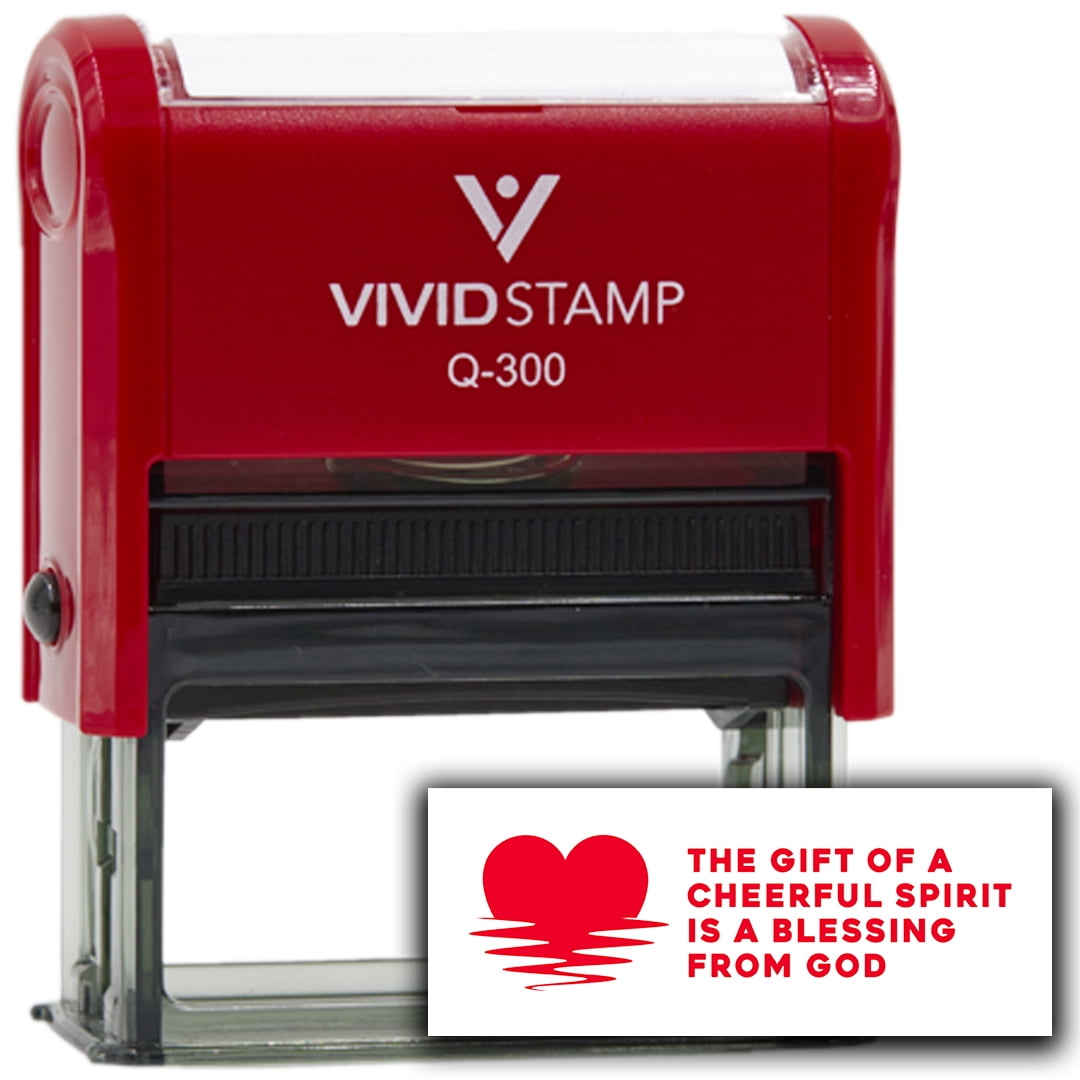 Precision and Convenience: Vivid Stamp The gift of a cheerful spirit is ...
