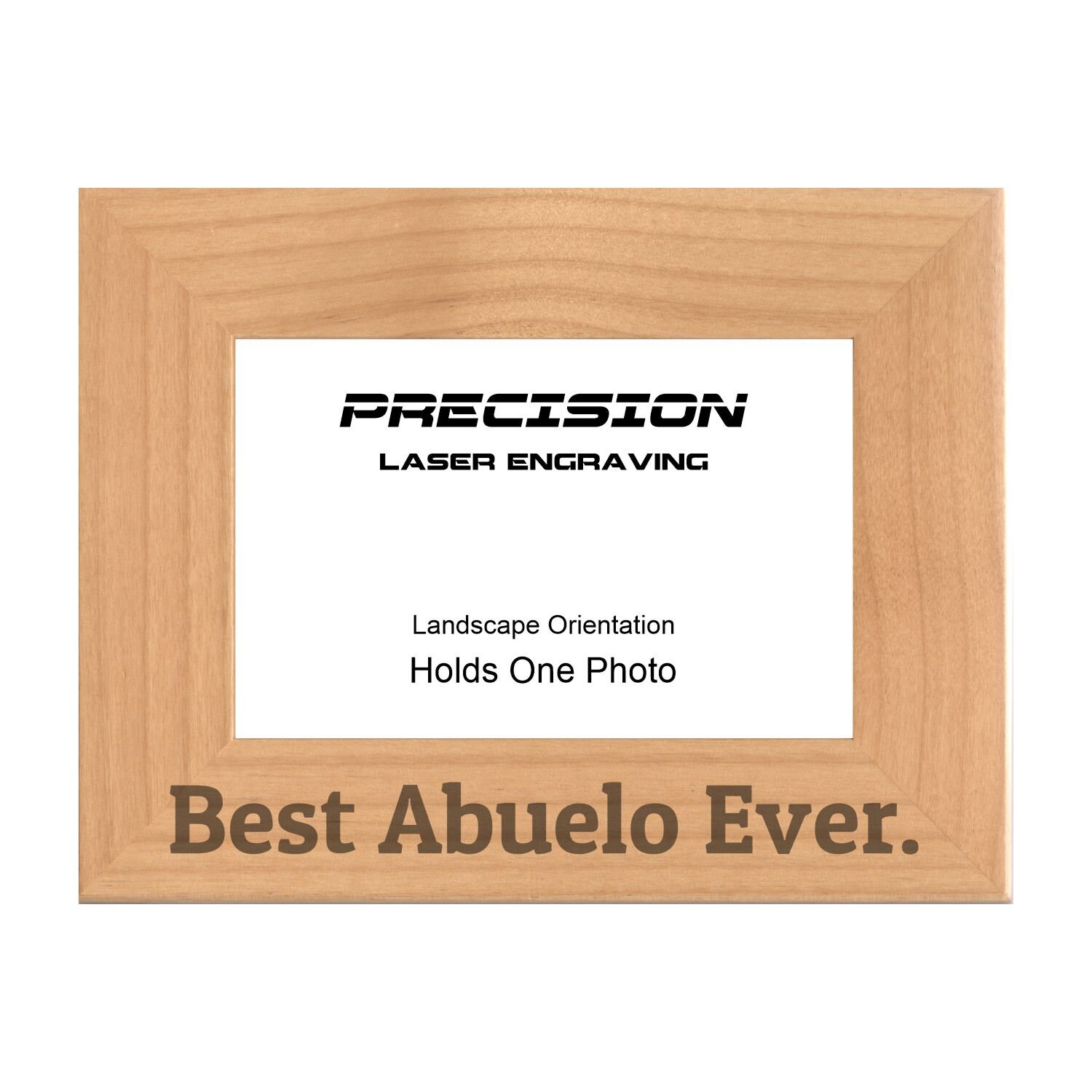 PrecisionNC Abuelo Frames Best Abuelo Ever Engraved Natural Wood ...