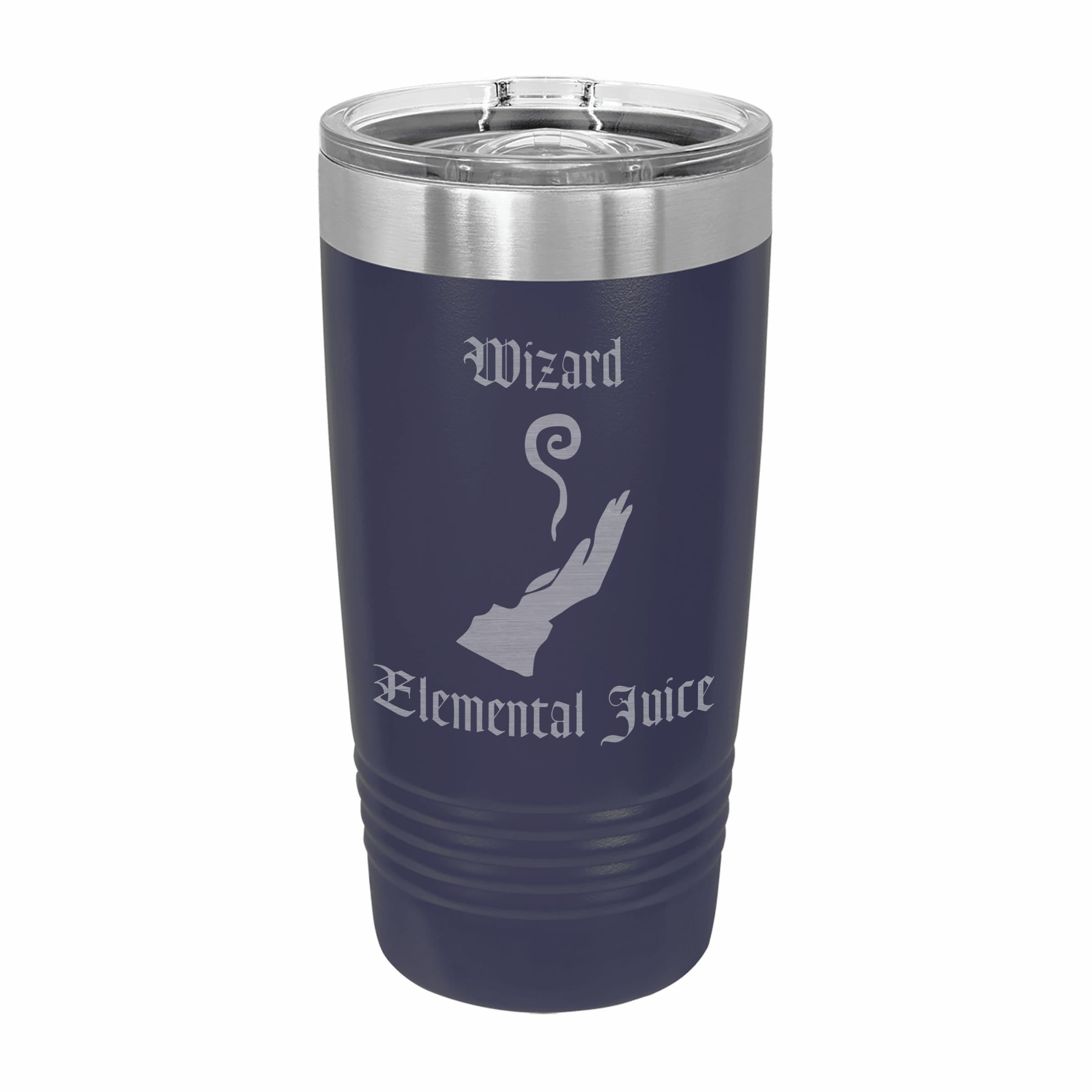 PrecisionNC D&D Tumbler Wizard Elemental Juice Engraved Stainless Steel ...