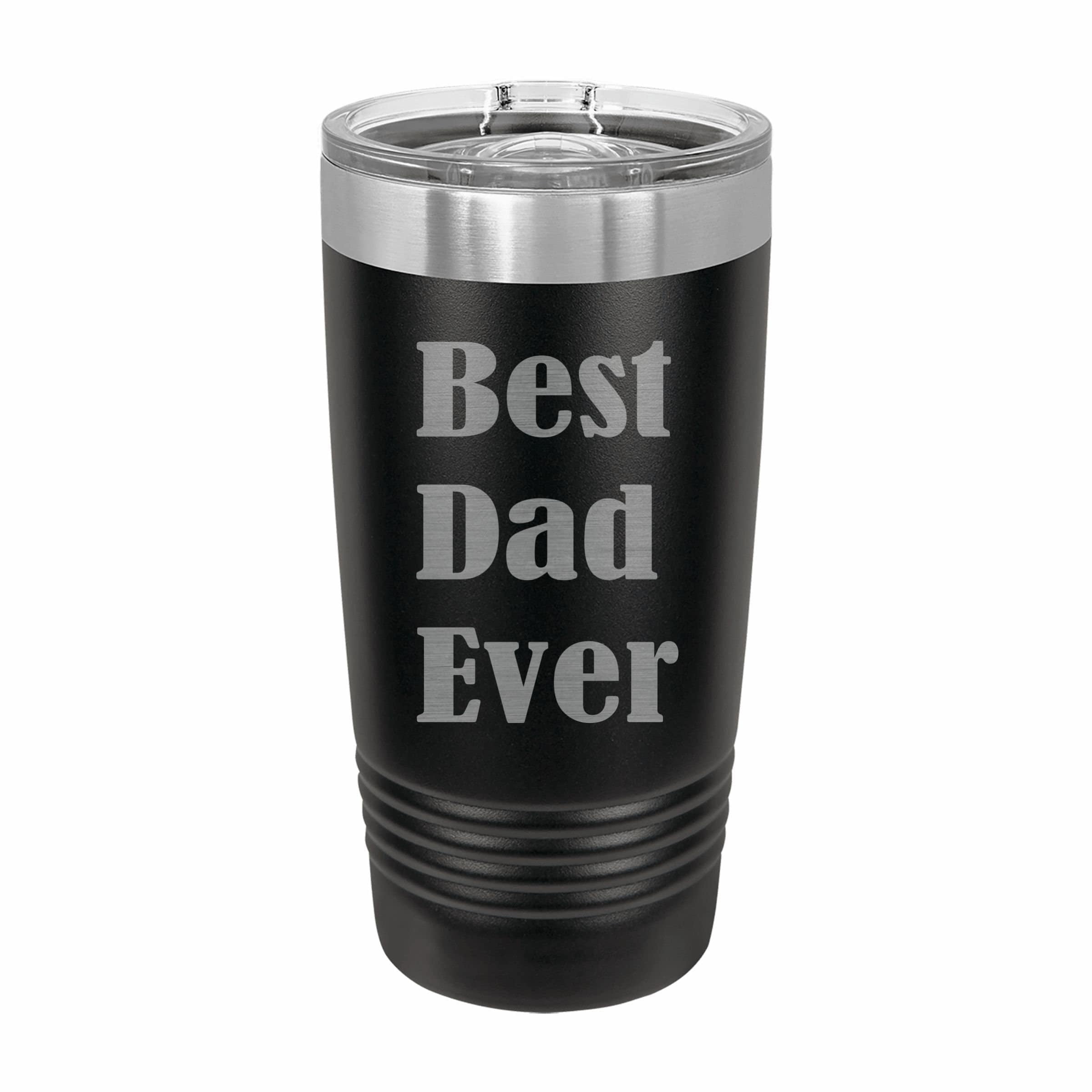 PrecisionNC Dad Gifts Best Dad Ever Engraved Stainless Steel Travel Mug ...