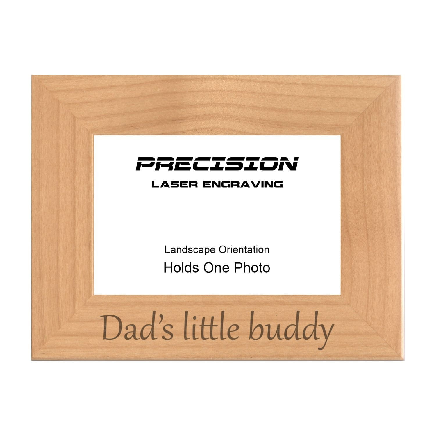 PrecisionNC Dad Gifts Dad's little buddy Son Daughter Engraved Natural ...