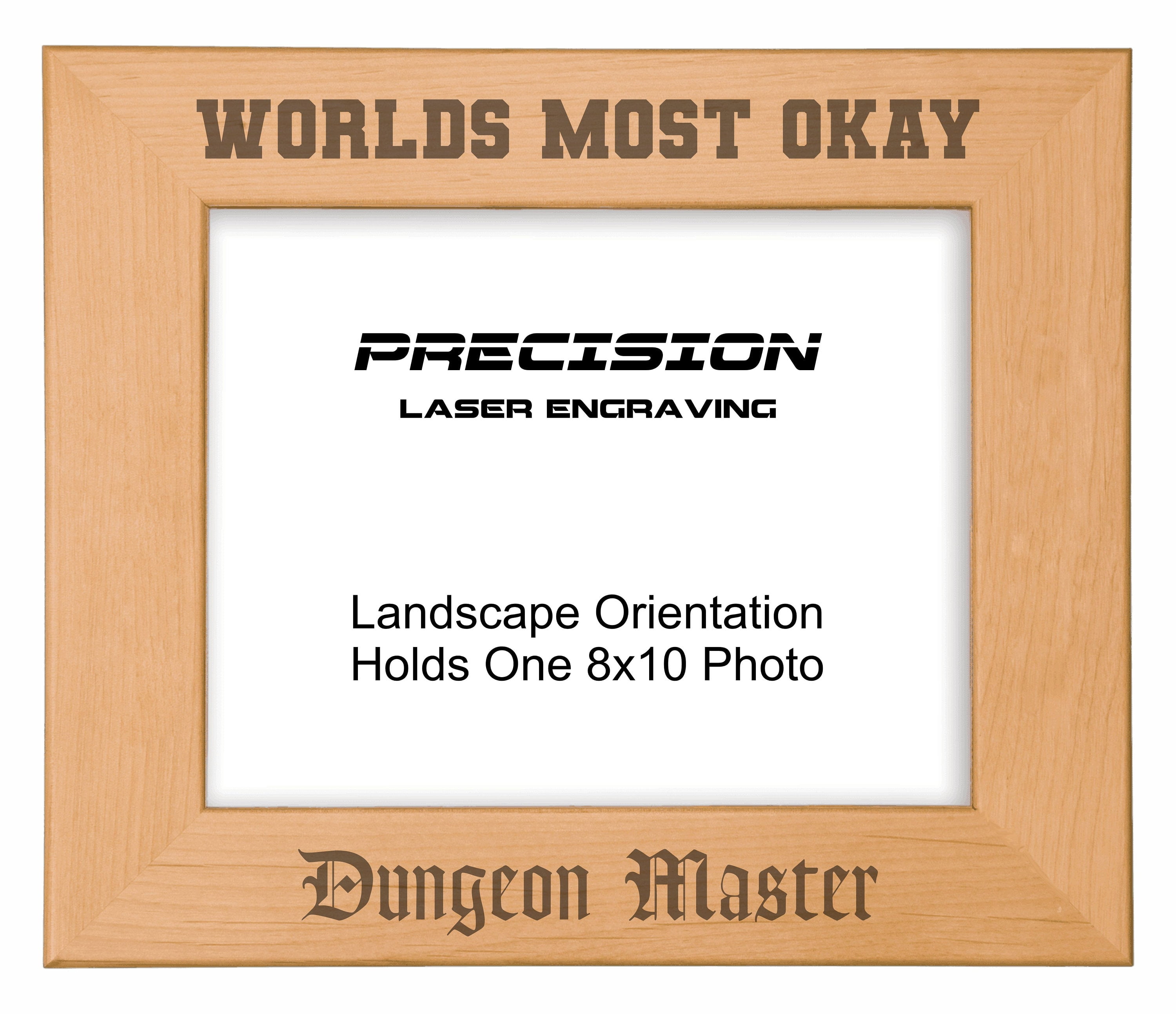 PrecisionNC Engraving DnD Gifts World's Most Okay Dungeon Master ...
