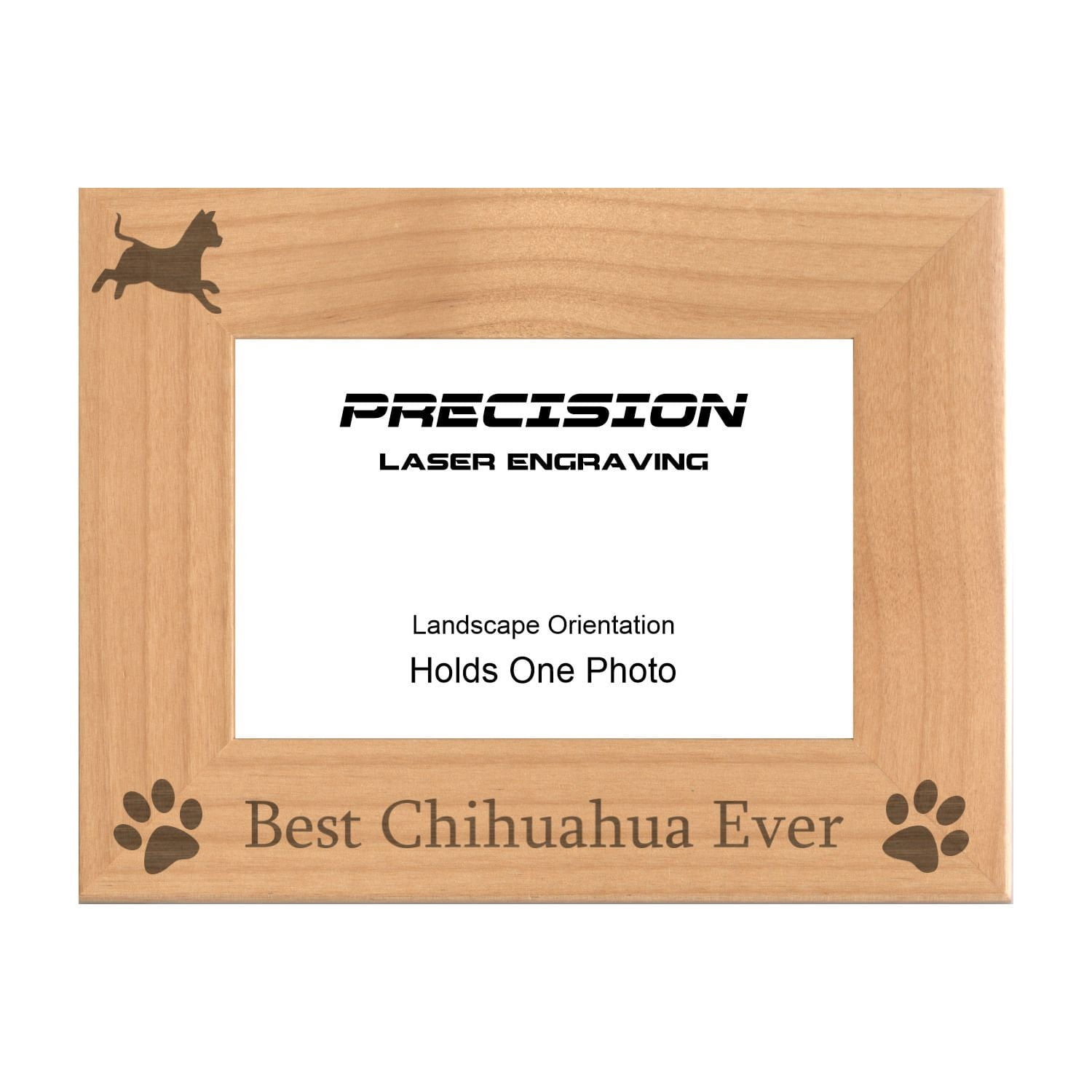 PrecisionNC Engraving Dog Pet Frames Best Chihuahua Ever with Paw ...
