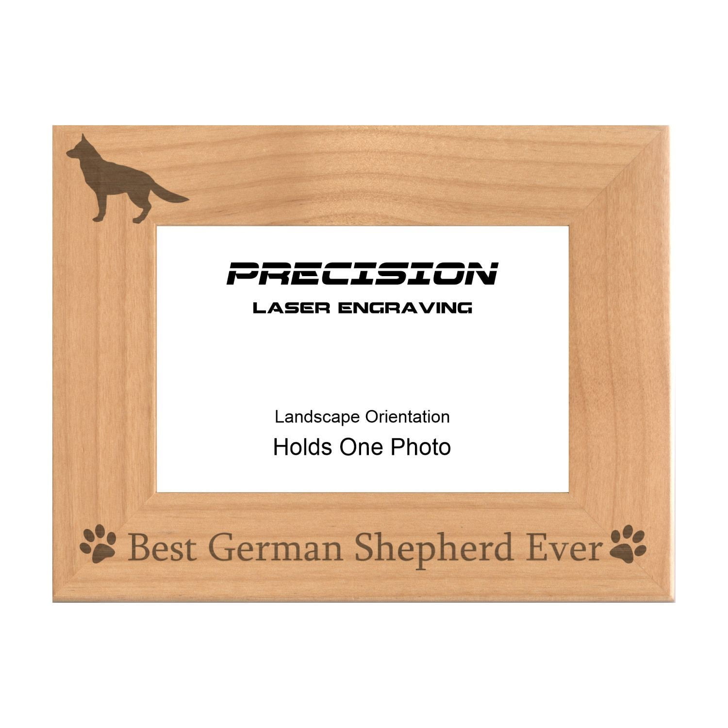 PrecisionNC Engraving Dog Pet Frames Best German Shepherd Ever with Paw ...