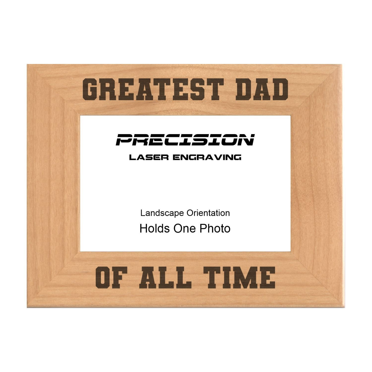 PrecisionNC Engraving Gift for Dad Greatest Dad of All Time Engraved ...