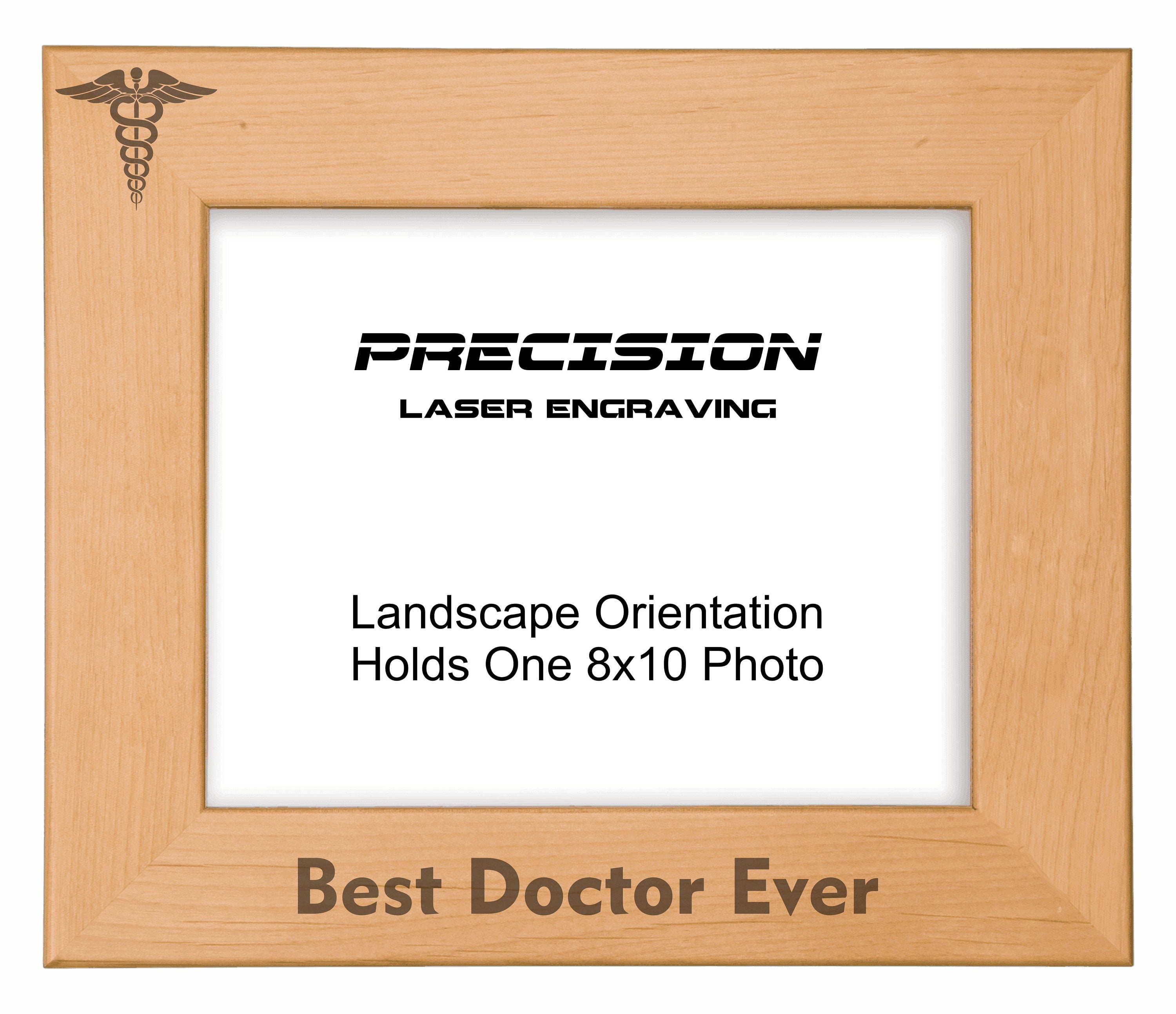 PrecisionNC Engraving MD Gifts Best Doctor Ever with Caduceus Symbol ...