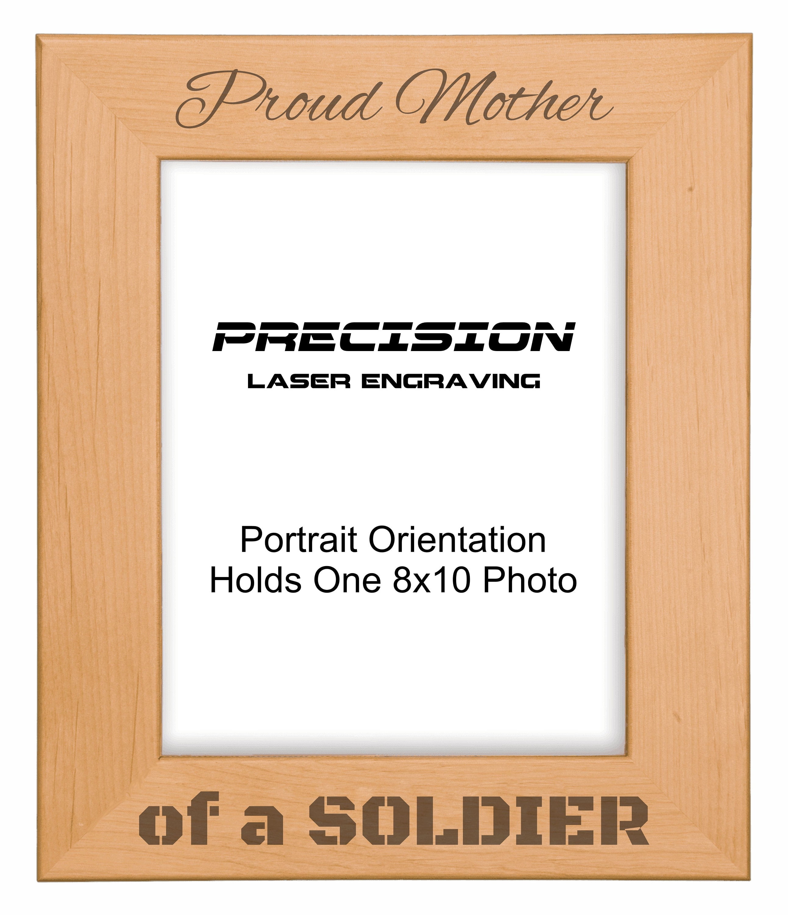 PrecisionNC Engraving Military Gifts Proud Mother of a Soldier Engraved ...