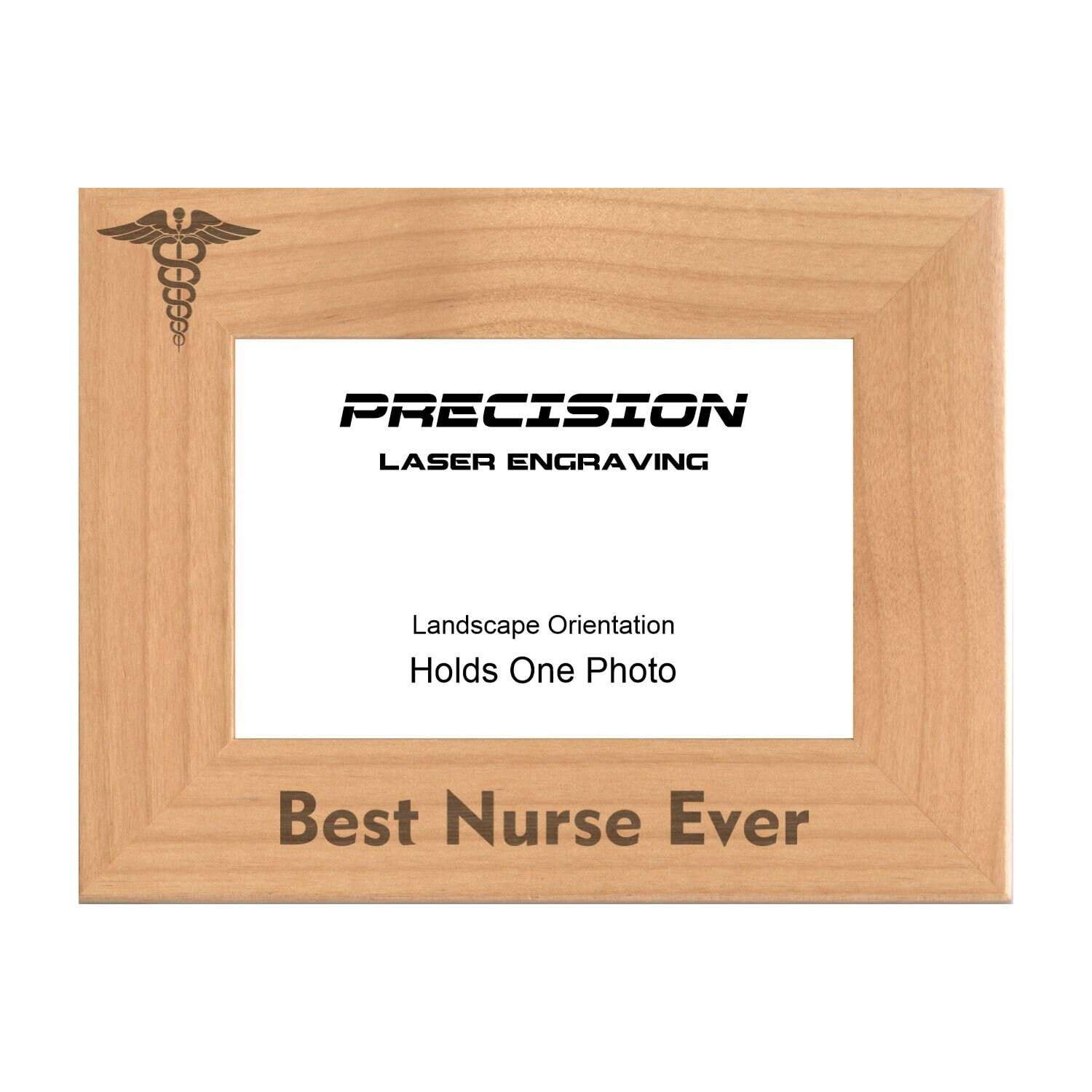 PrecisionNC Engraving RN Gifts Best Nurse Ever with Caduceus Symbol ...