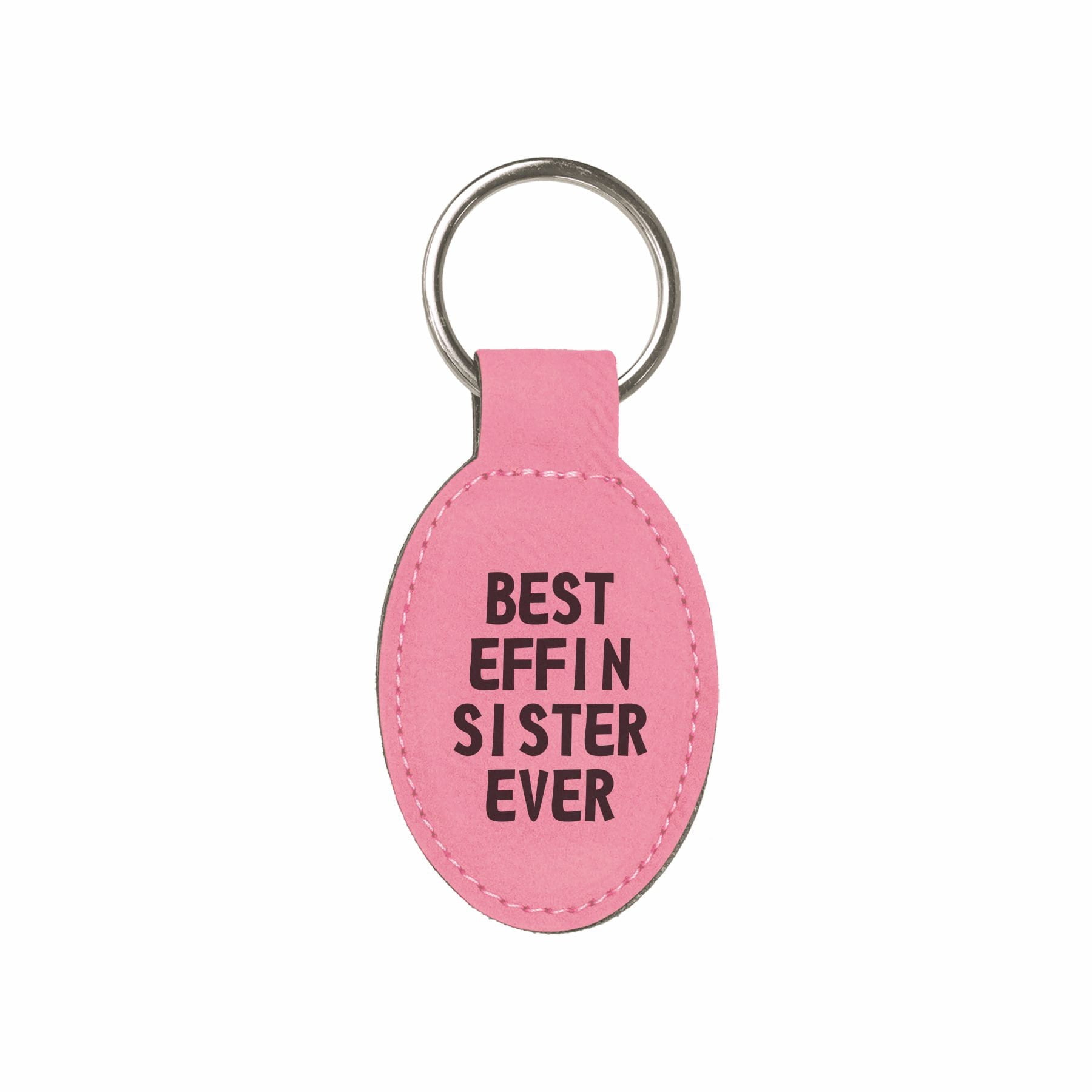 PrecisionNC Funny Sister Gifts Best Effin Sister Ever Engraved Keychain ...