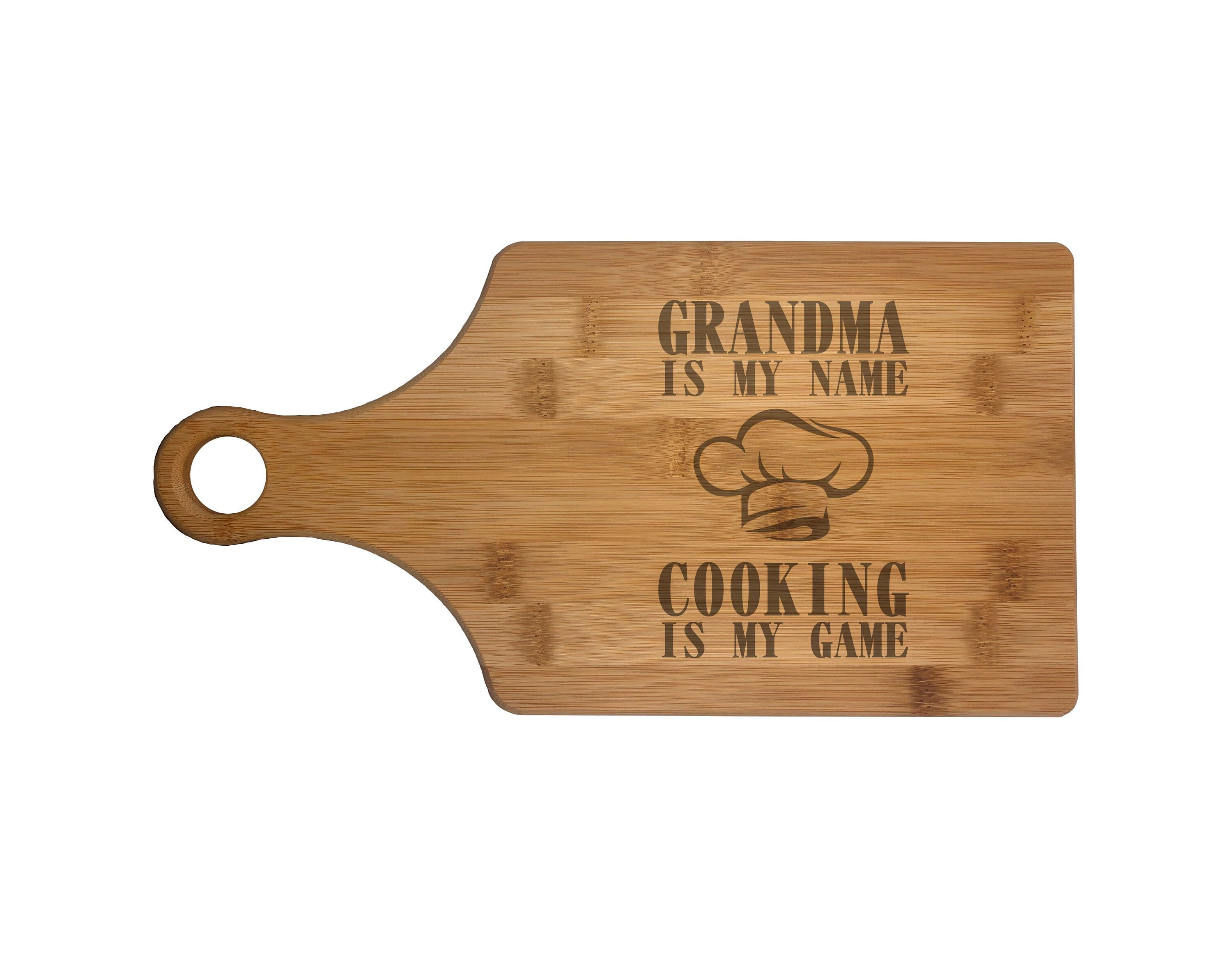 PrecisionNC Grandma Gifts Grandma My Name Cooking My Game Engraved ...