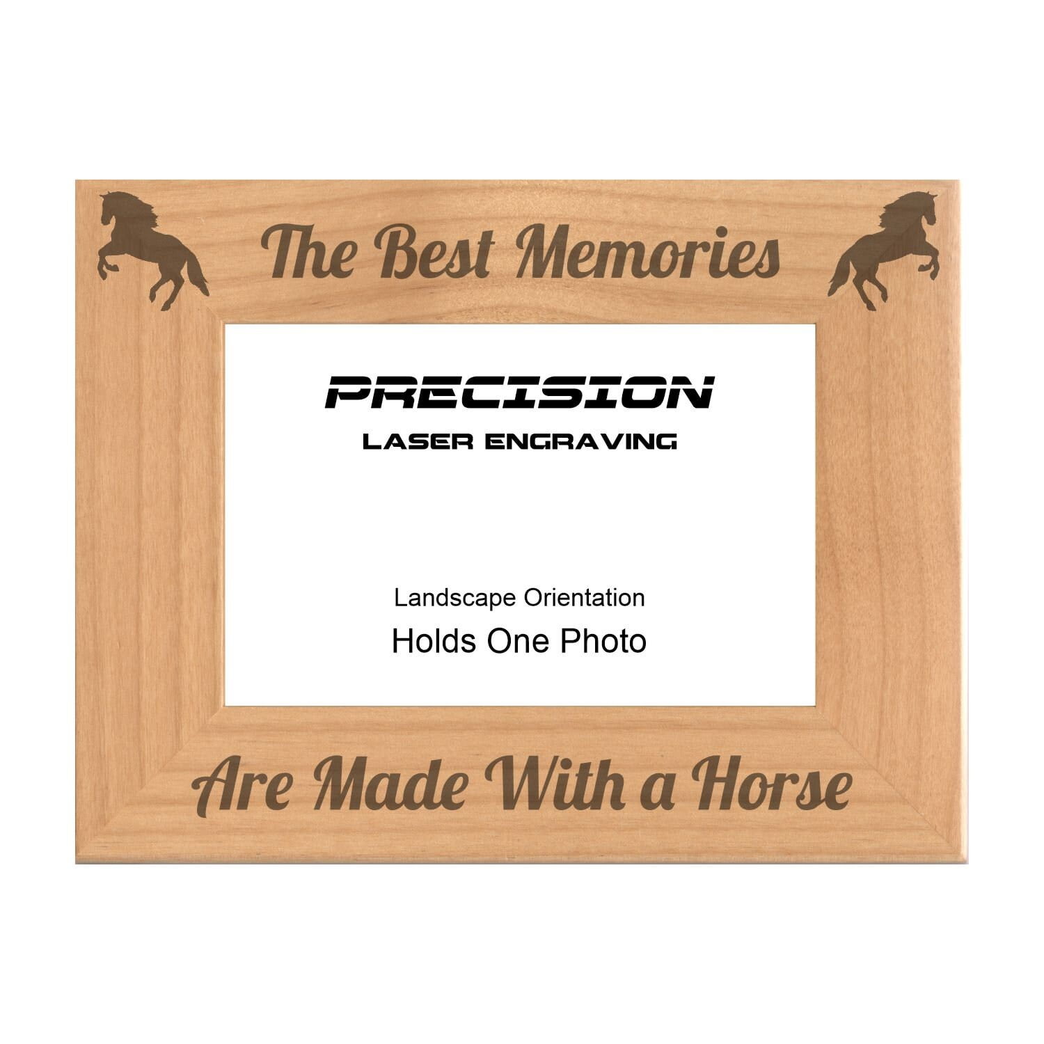PrecisionNC Horse Frames Best Memories are Made With a Horse Engraved ...