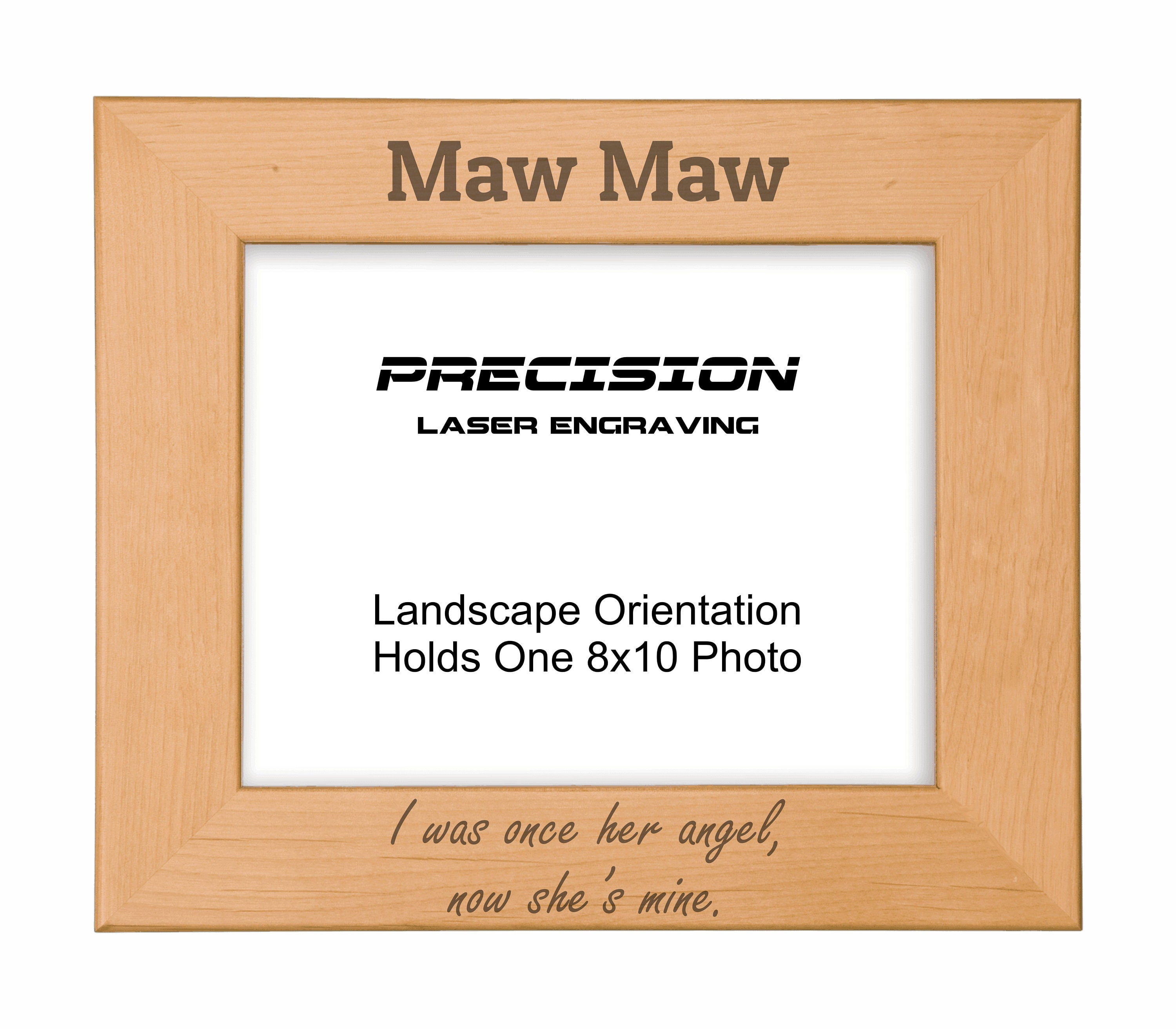PrecisionNC Maw Maw Remembrance Frame I was once her angel now she's ...