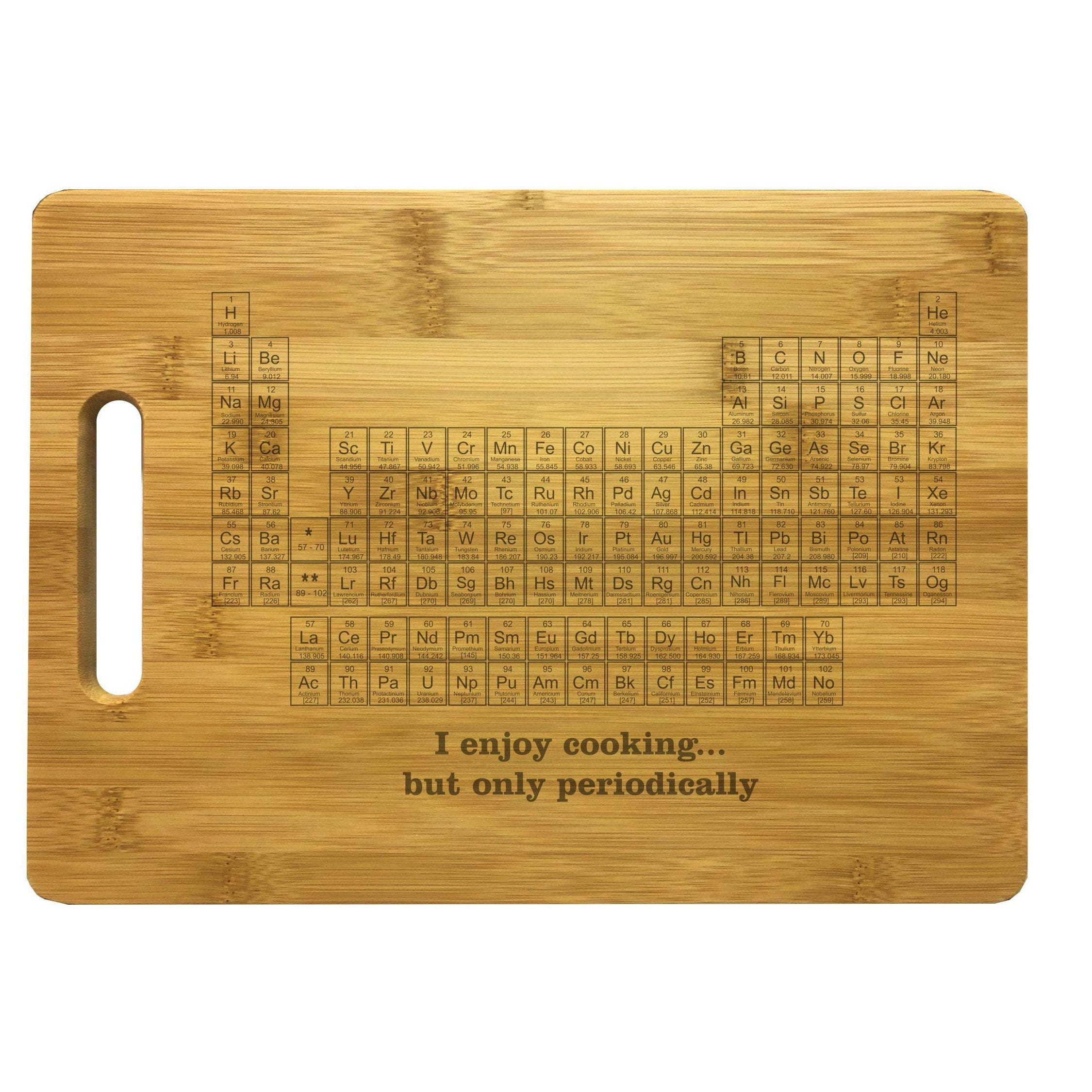 PrecisionNC Nerdy Gifts Periodic Table of Elements Enjoy Cooking ...