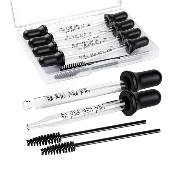 Precisions Essential Oil Dropper Straight Tip Rubber Head Scale Pipette ...