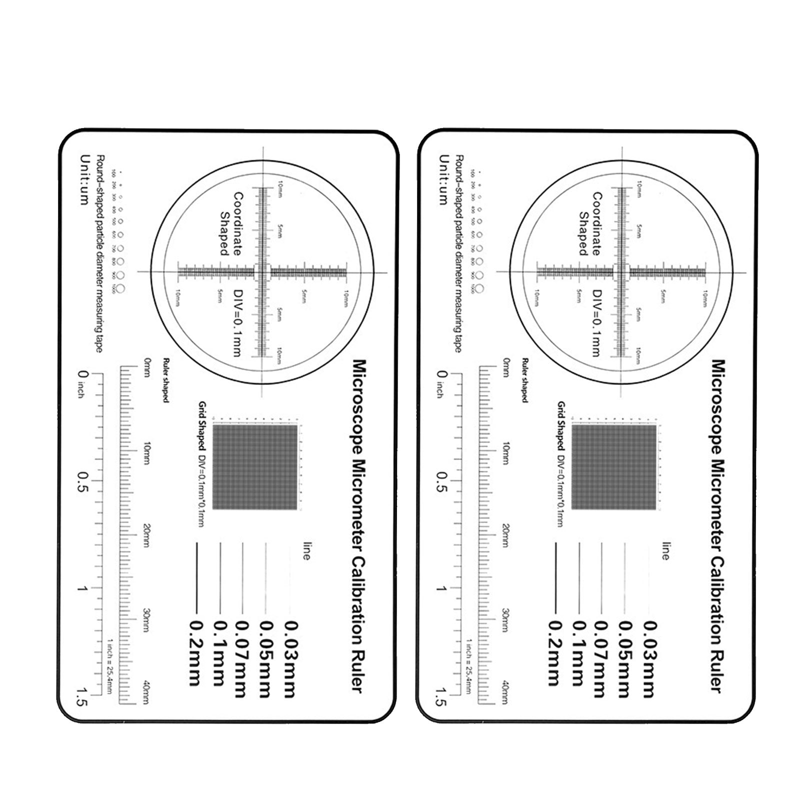 Precisions Microscope Calibration Ruler with 0.1mm Gradations ...