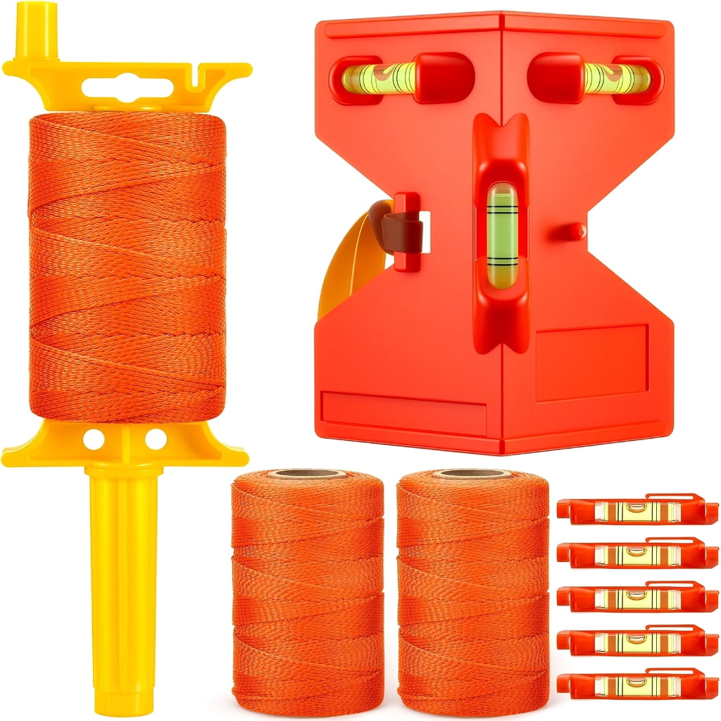 Precisions String Line 3 Rolls Mason Line String with 5 Line Levels for ...