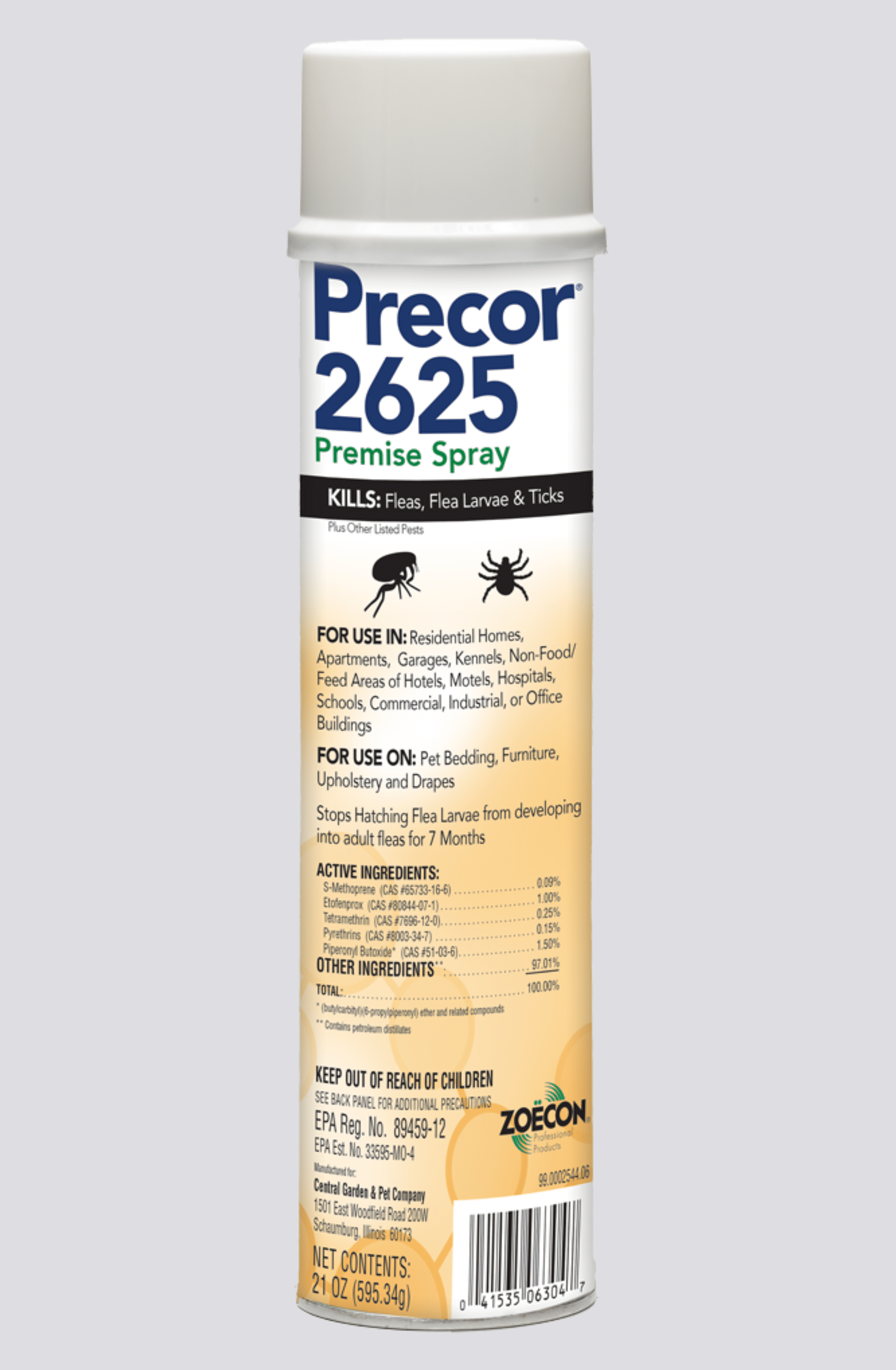 Zoecon Precor 2625 Premise Spray, Flea Insecticide, 21oz, Indoor and ...