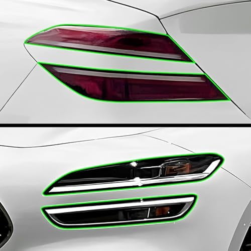 Precut For Genesis G70 2022-2025 Full Headlight Taillight PPF Kit, Clear Bra - Walmart.com