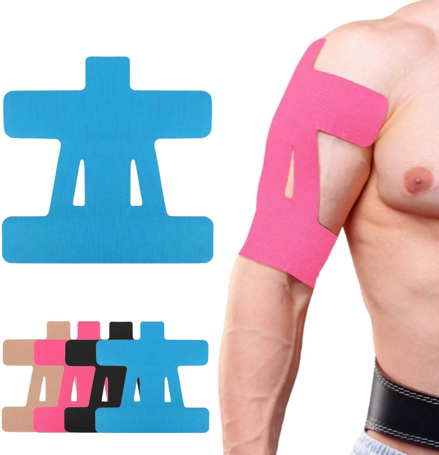 Precut Kinesiology Tape for Shoulder, 2025 New Kinesiology Tape for Shoulder, Shoulder Support ...