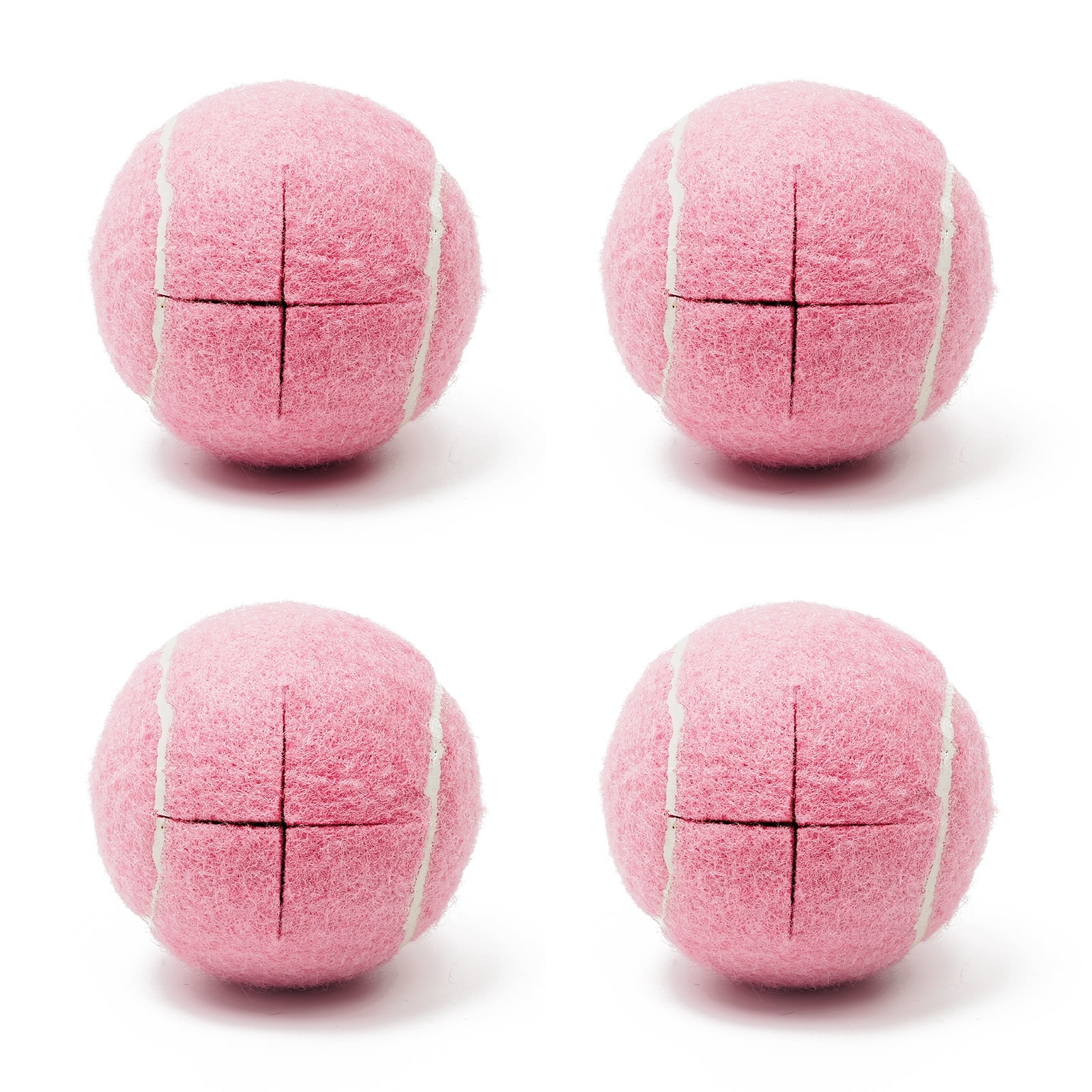 Outzen Precut Tennis Balls for Walkers 4 PCS Heavy Duty Felt Pads Floor ...