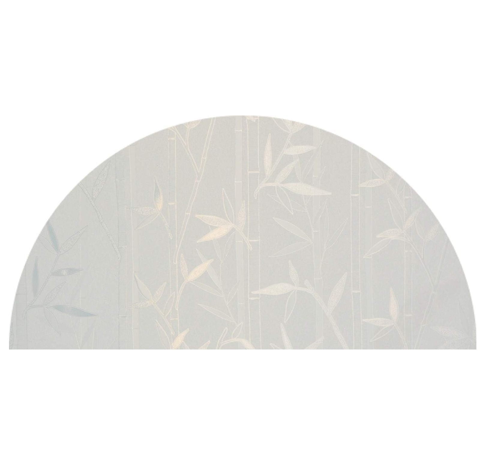 Precut White Bamboo Arched Window Film Shade, Self Adhesive Static ...