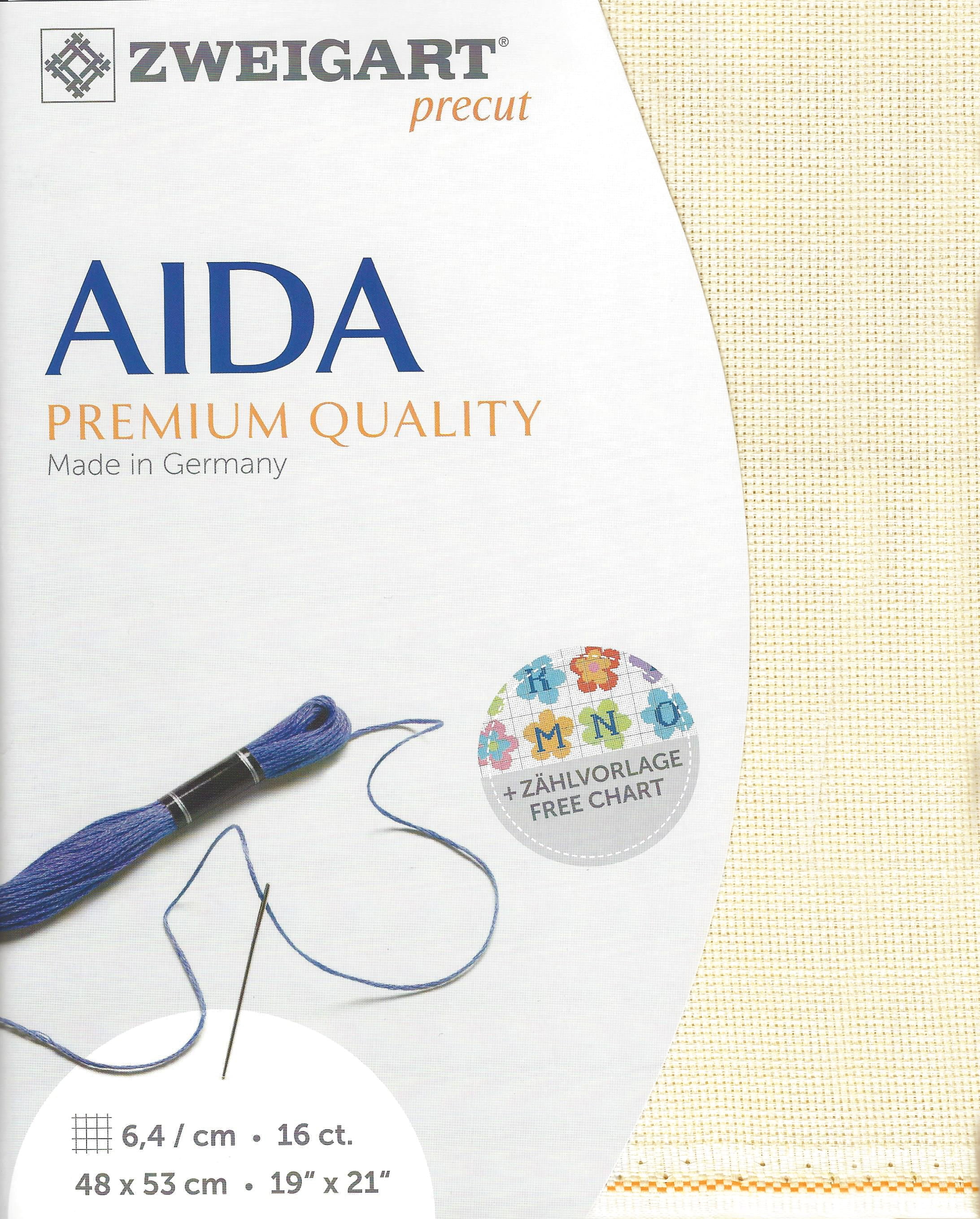 Precut Zweigart Aida 16 count Ivory 3251/264 - Walmart.com