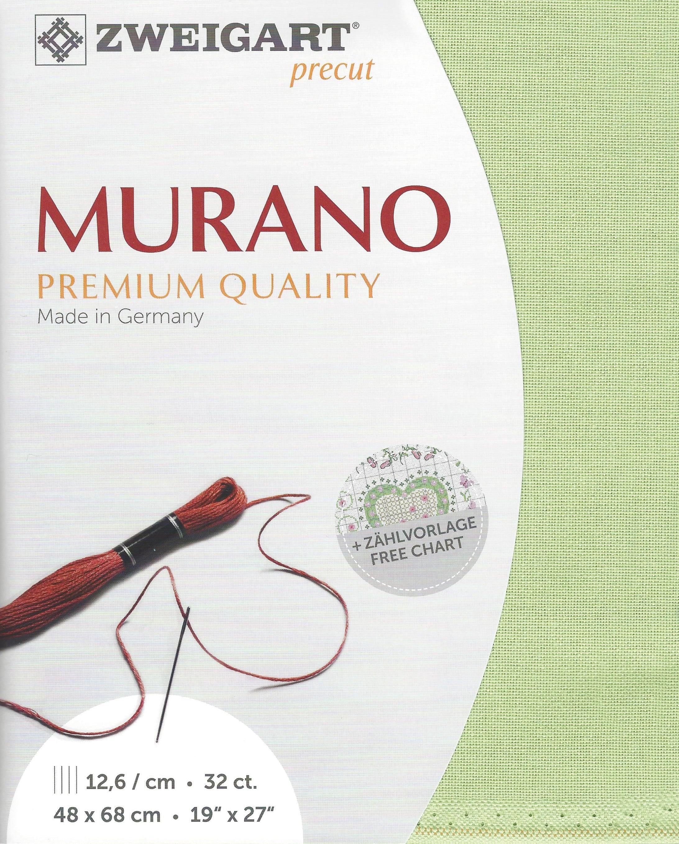 Precut Zweigart Murano 32 count Sage Green 3984/6083 - Walmart.com