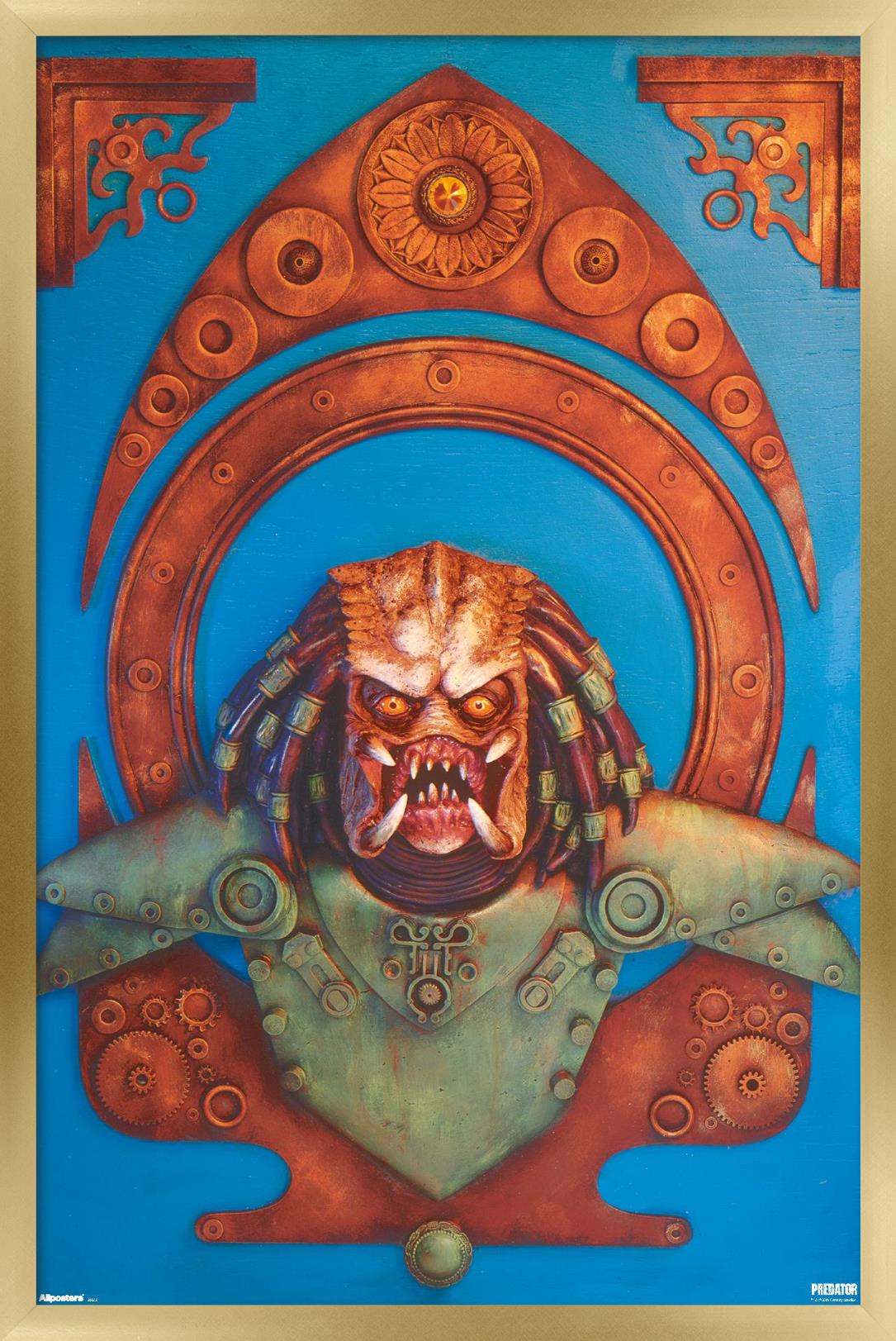 Predator (1987) - Illustration Wall Poster, 14.725" x 22.375" Framed ...