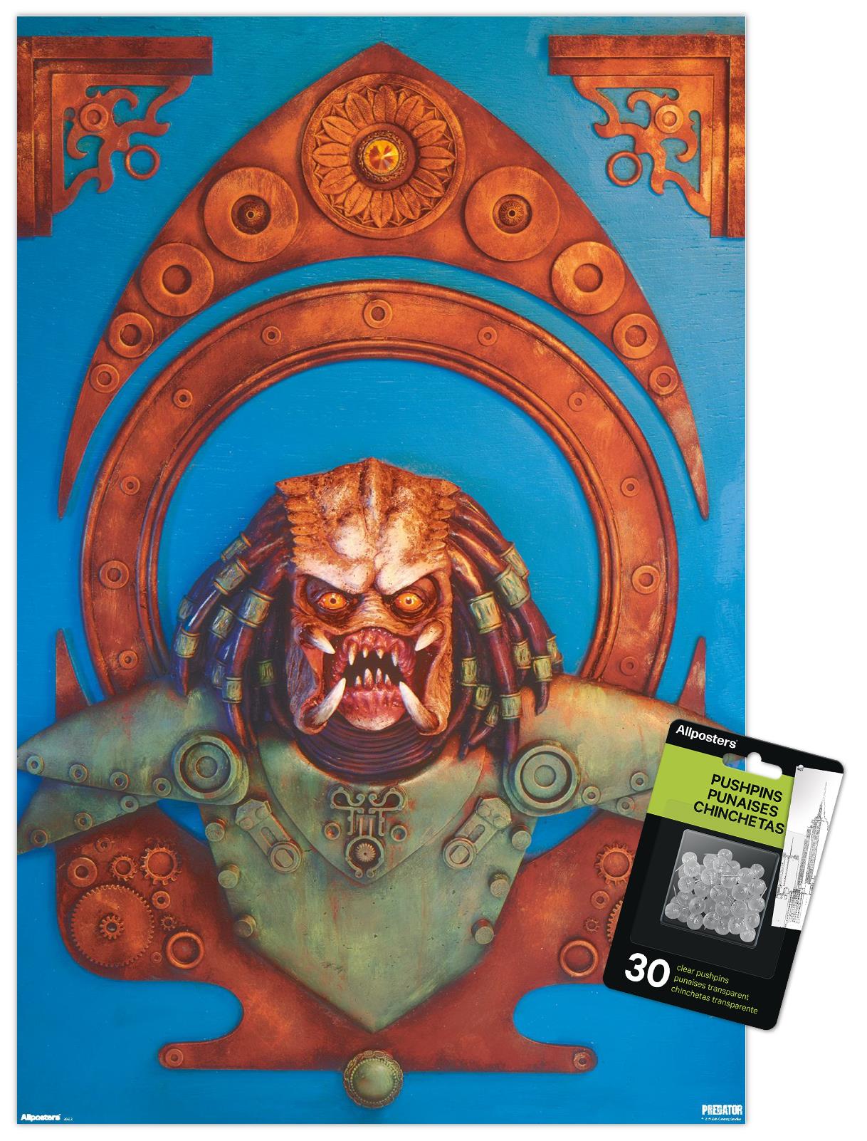 Predator (1987) - Illustration Wall Poster with Push Pins, 14.725" x 22 ...