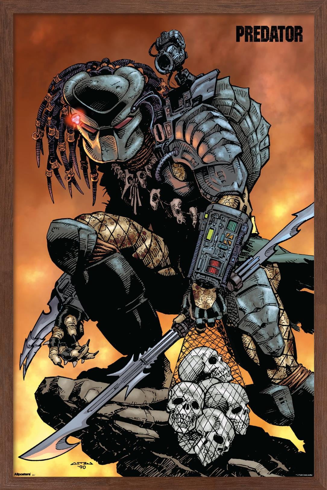 Predator (1987) - Skulls Wall Poster, 22.375" x 34" Framed - Walmart.com