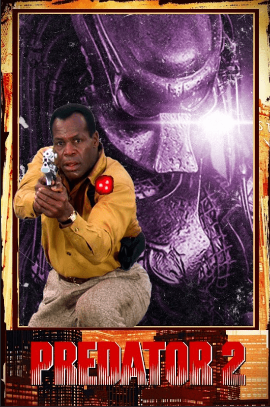 Predator 2 1990 Poster 24x36 - Sci-Fi Action Horror Danny Glover Alien ...