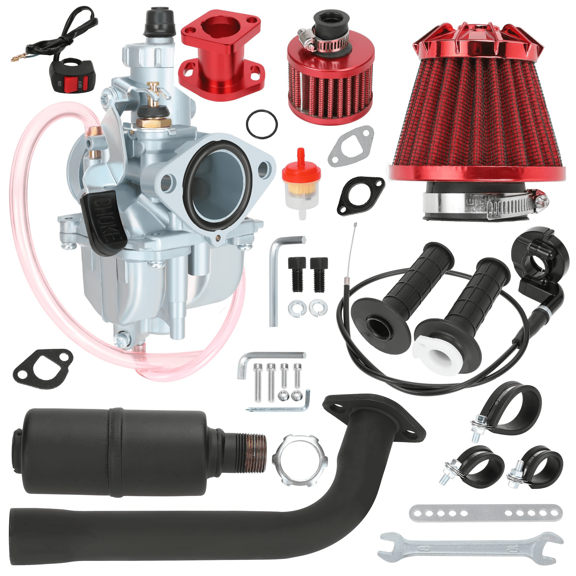 Predator 212 Stage 2 Kit with VM22 Carburetor Exhaust Pipe Muffler ...