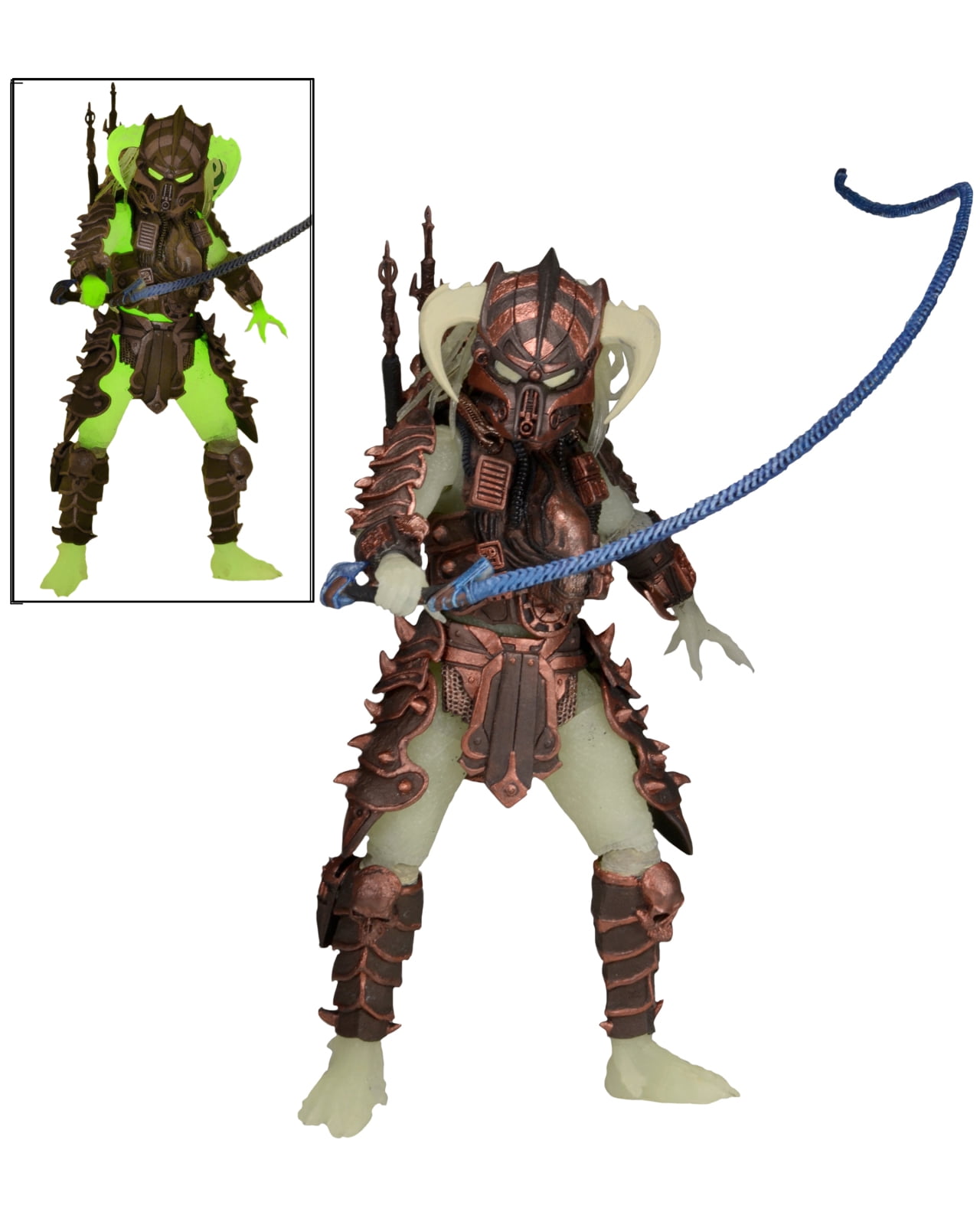 Predator - 7” Scale Action Figure - Series 16 Stalker Glow in the Dark ...
