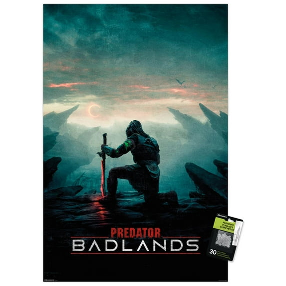 Predator: Badlands (2025) - Kneel One Sheet Wall Poster with Push Pins ...