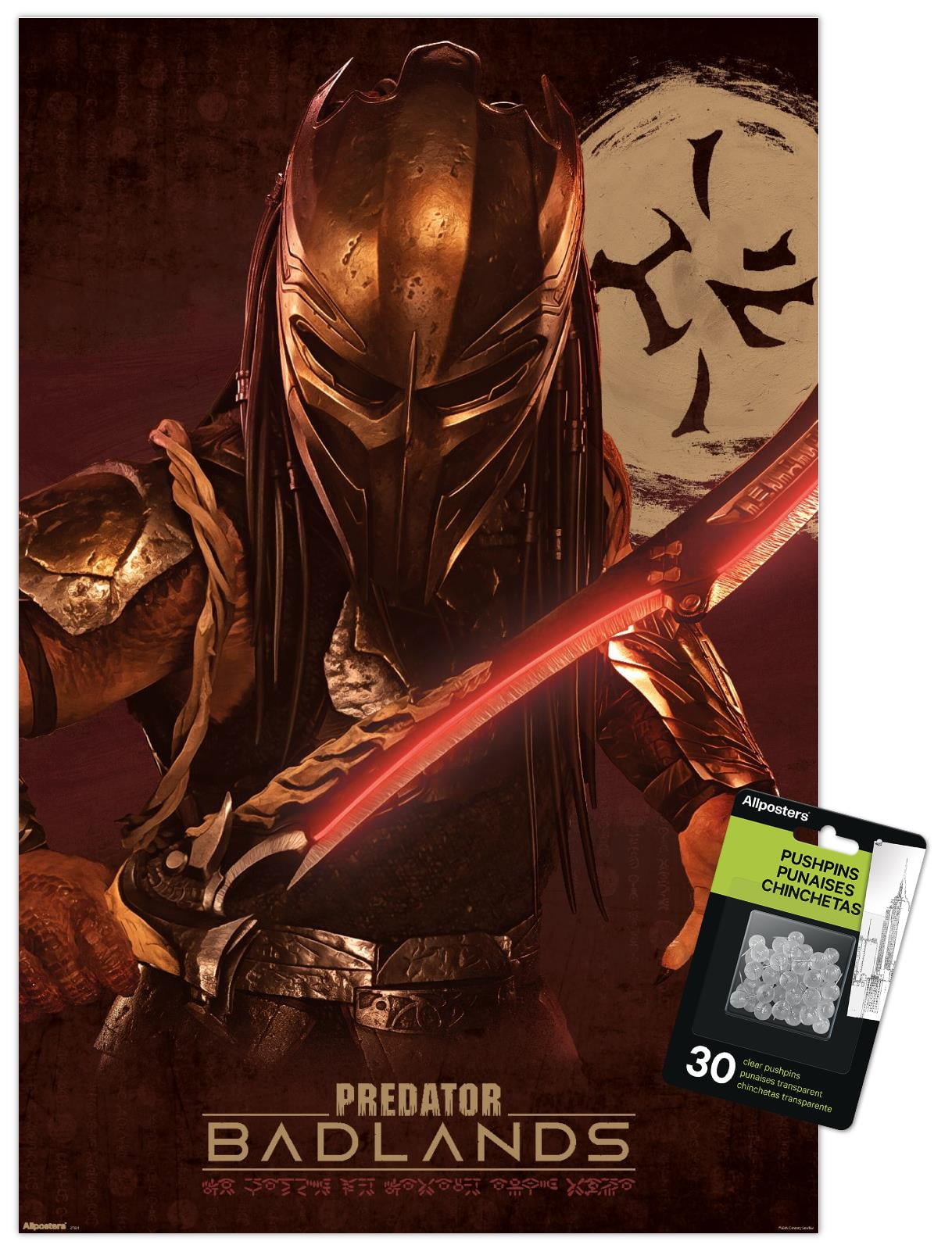 Predator: Badlands (2025) - Photographic Wall Poster with Push Pins, 14 ...