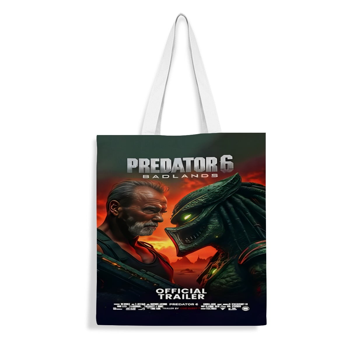Predator Badlands canvas Tote Bag for Women Aesthetic Cute Cat Shopping ...