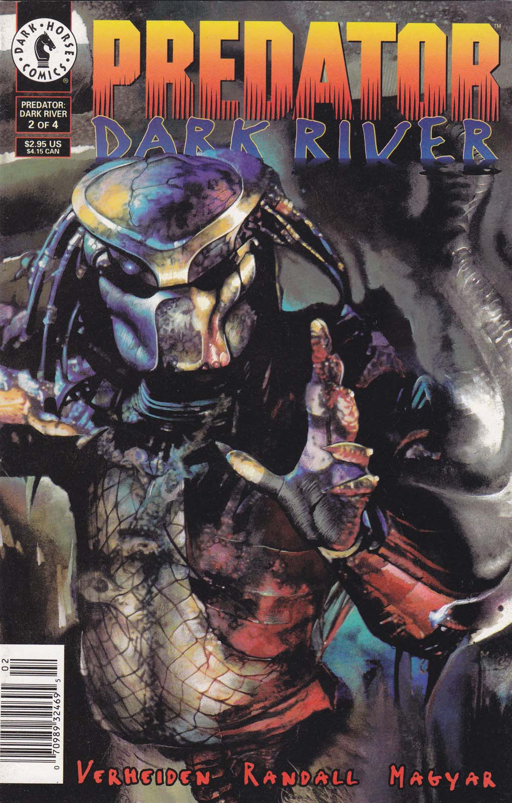 Predator: Dark River #2 (Newsstand) VF ; Dark Horse Comic Book ...