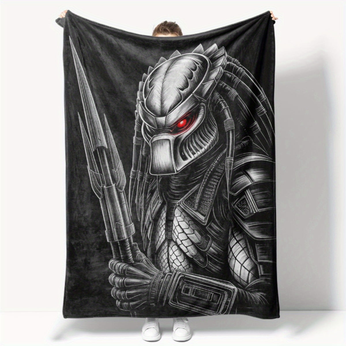 Predator Design Throw Blanket - Soft Lightweight Acrylic Sofa Cover ...