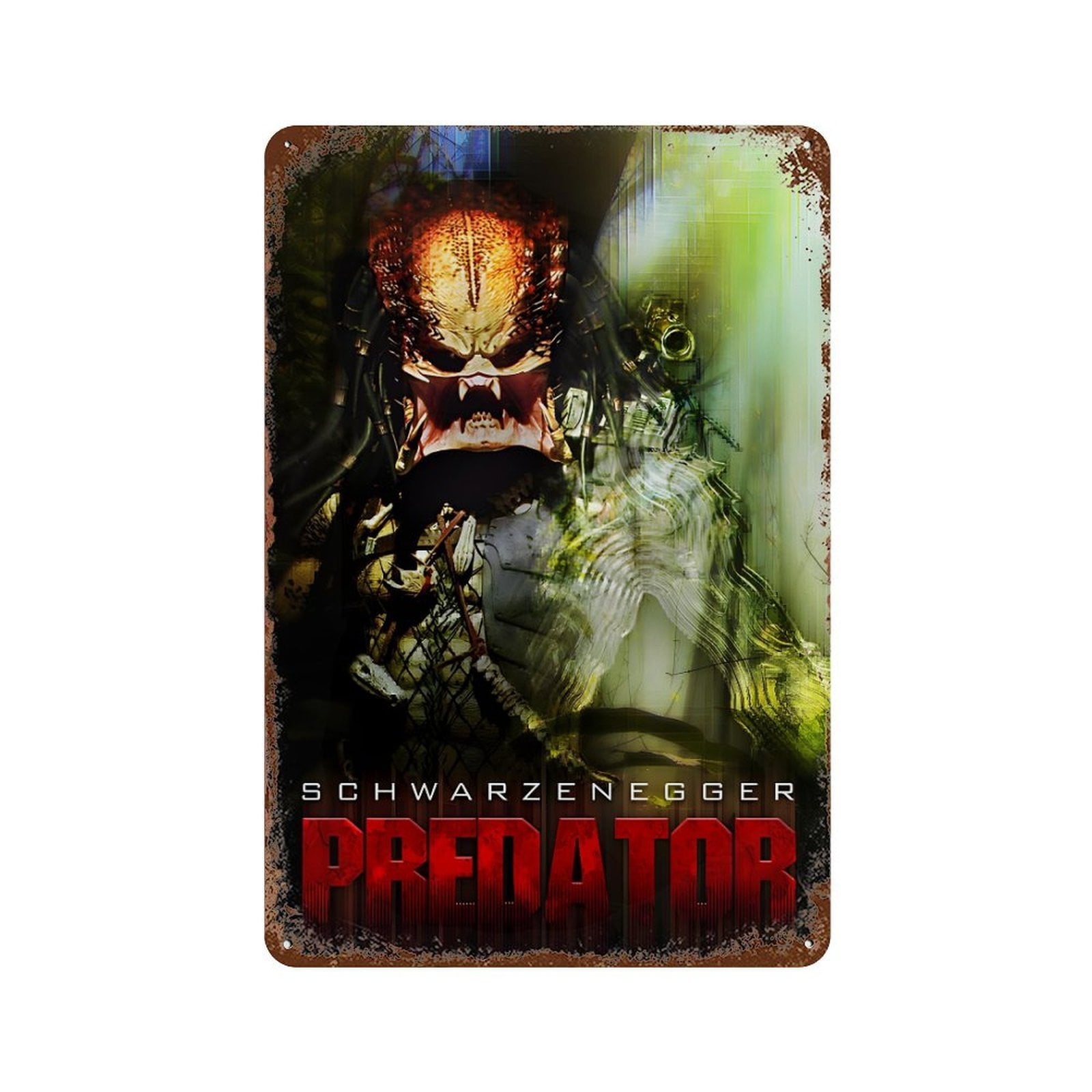 Predator Film 1987Tin Metal Logo Etching Decorative Murals, The Perfect ...