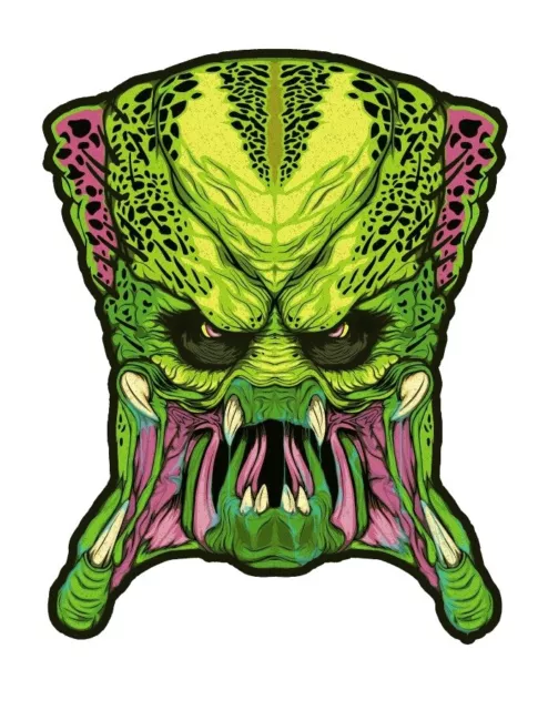 Predator Green Head Stickers Phone Decal Water Bottle Stickers Car ...