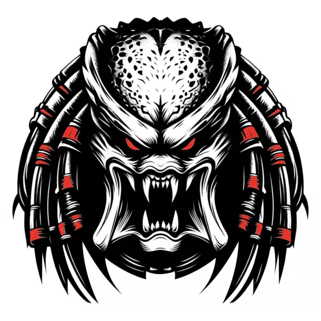 Predator Head Stickers Phone Decal Water Bottle Stickers Car Decals ...