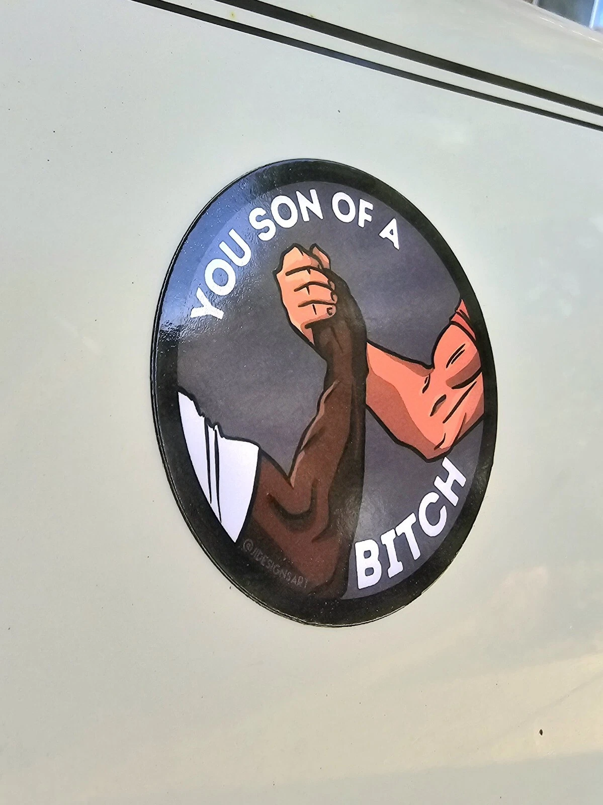 Predator Iconic Handshake Refrigerator Magnet - You Son Of A B ...