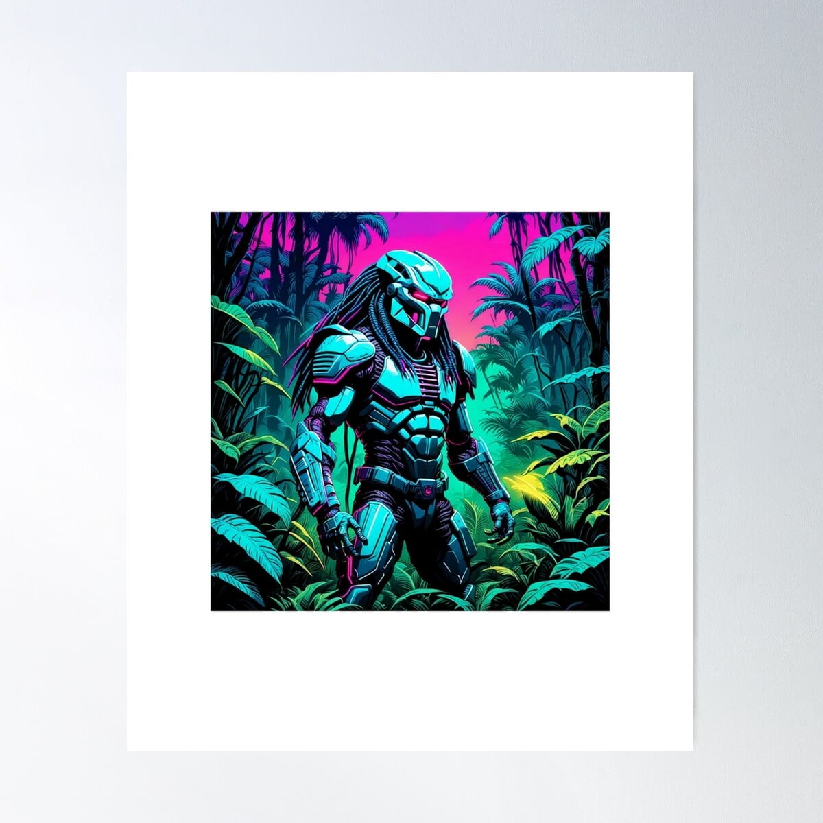 Predator In The Jungle Poster Wall Art, Modern Wall Decor For Living ...