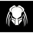 Predator Inspired Decal Sticker | 6-Inches By 6-Inches | White Vinyl ...