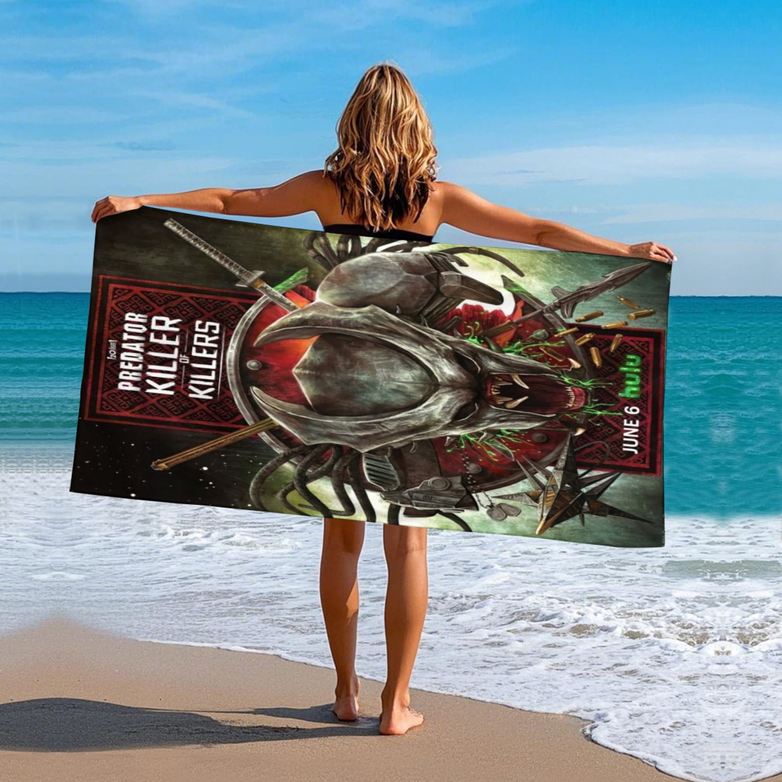 Predator Killer of Killers Gifts Beach Towel for Women Girl Birthday ...