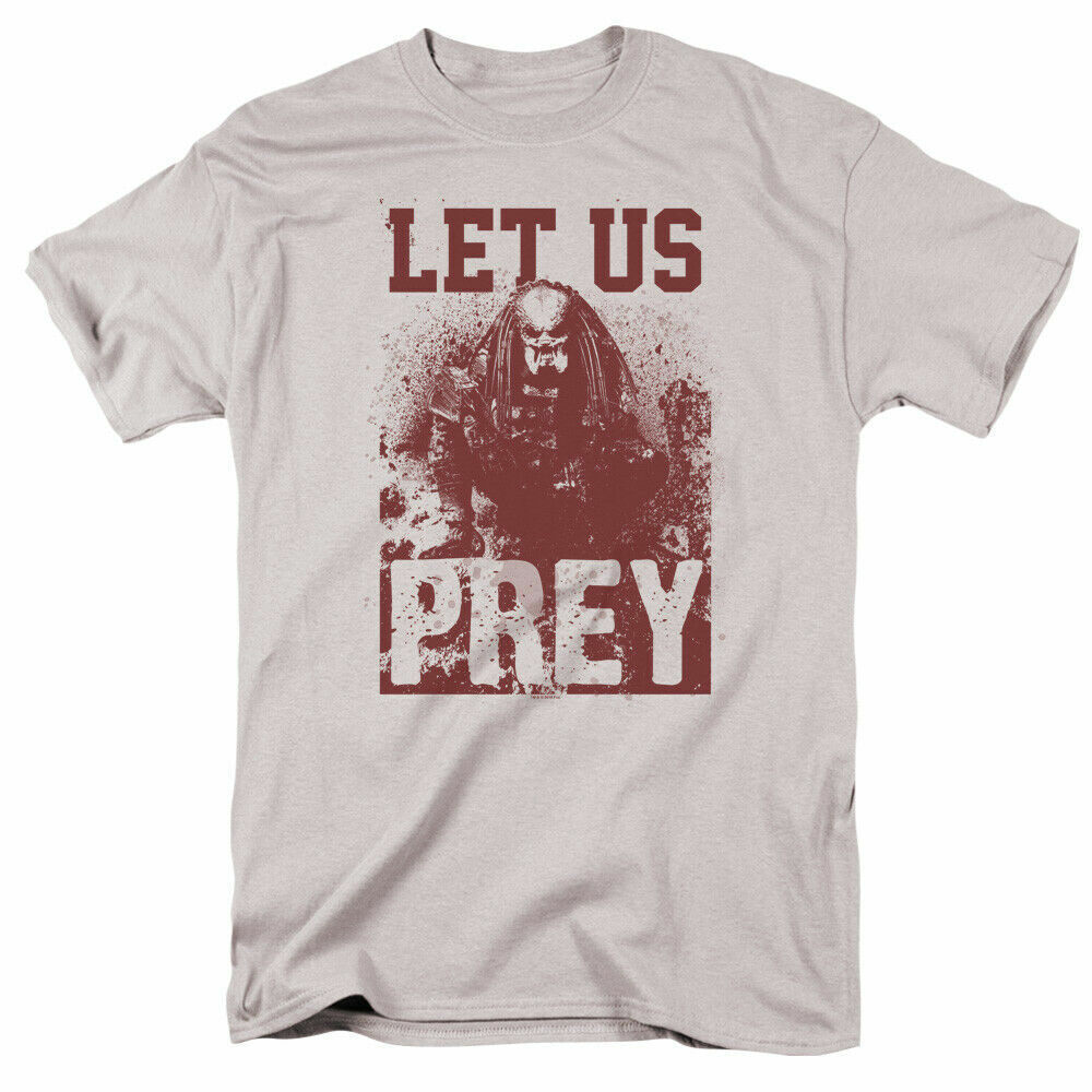 Predator Let Us Prey T Shirt Licensed Sci-Fi Alien Movie Retro Classic ...