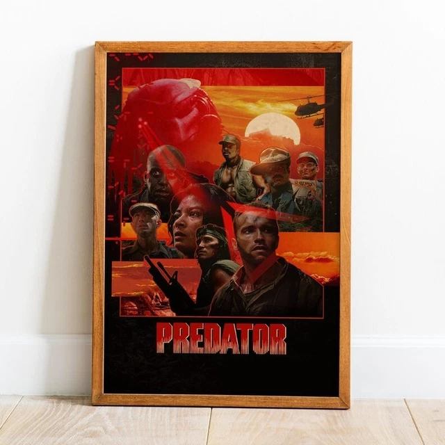 Predator Poster Wall Art, Retro Print, Kraft Paper Prints, Home Decor 4 ...